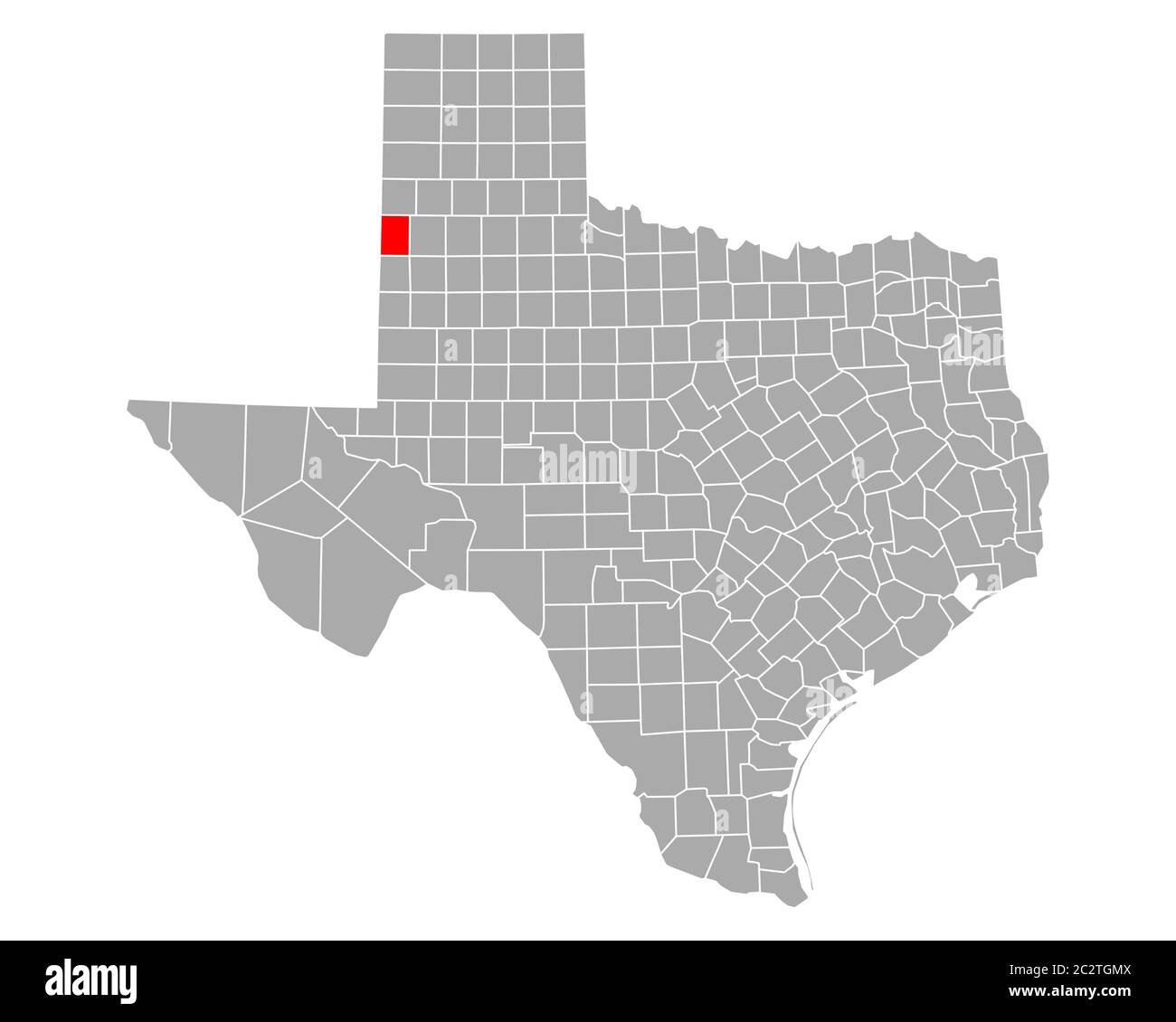 Map of Bailey in Texas Stock Photo - Alamy