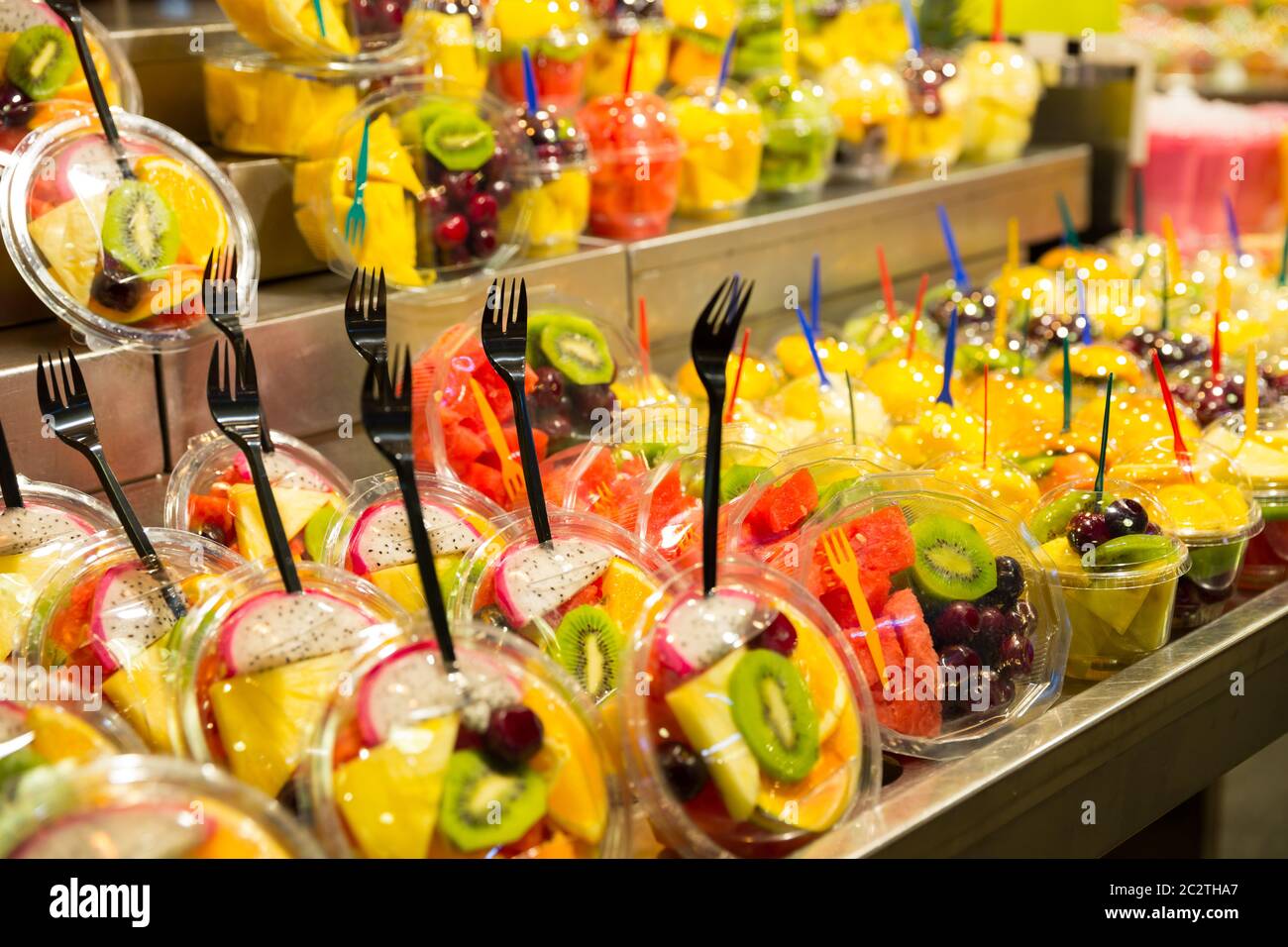 Assorted fruits in local market Stock Photo - Alamy