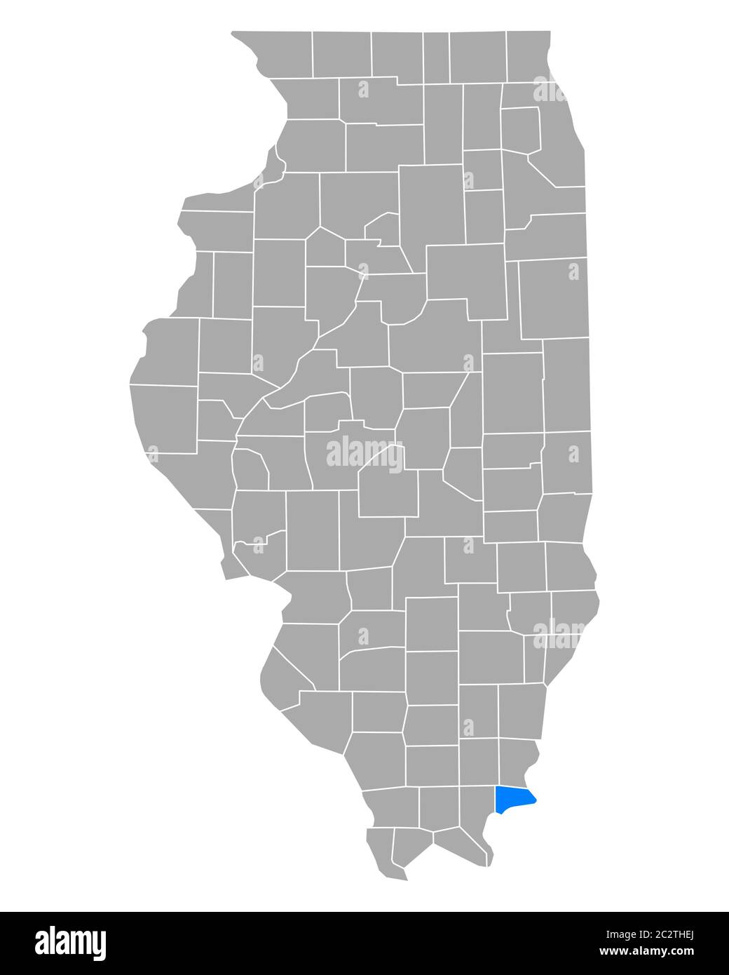 Map of Hardin in Illinois Stock Photo - Alamy