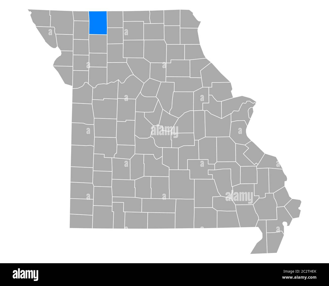 Map of Harrison in Missouri Stock Photo - Alamy