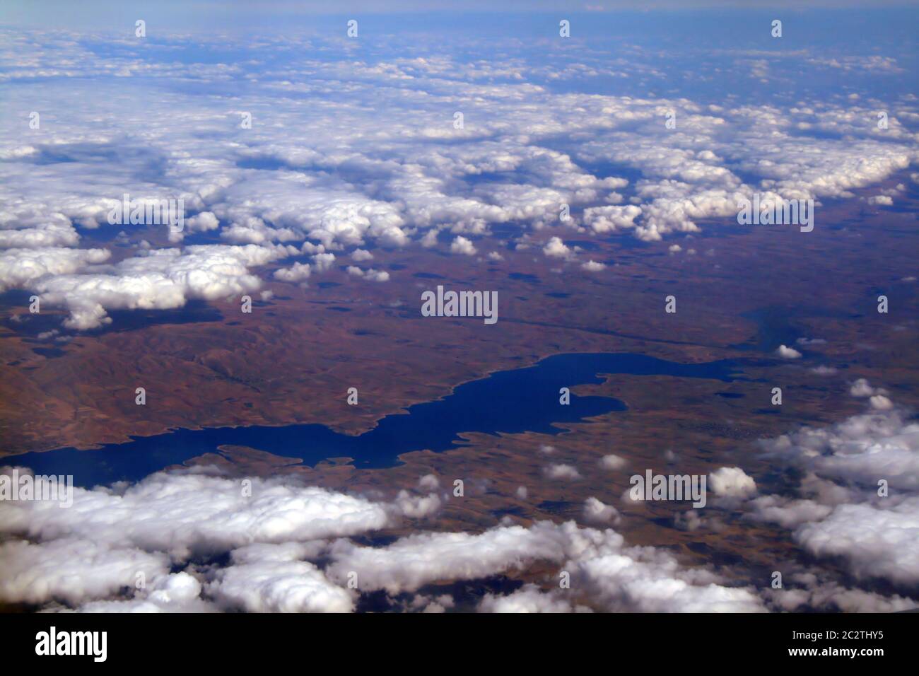 View over the clouds. 10,000m Stock Photo - Alamy