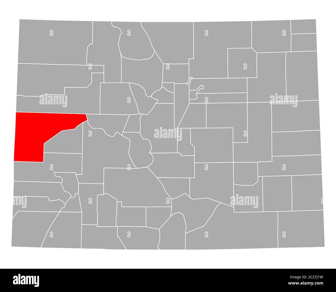 Map of Mesa in Colorado Stock Photo - Alamy