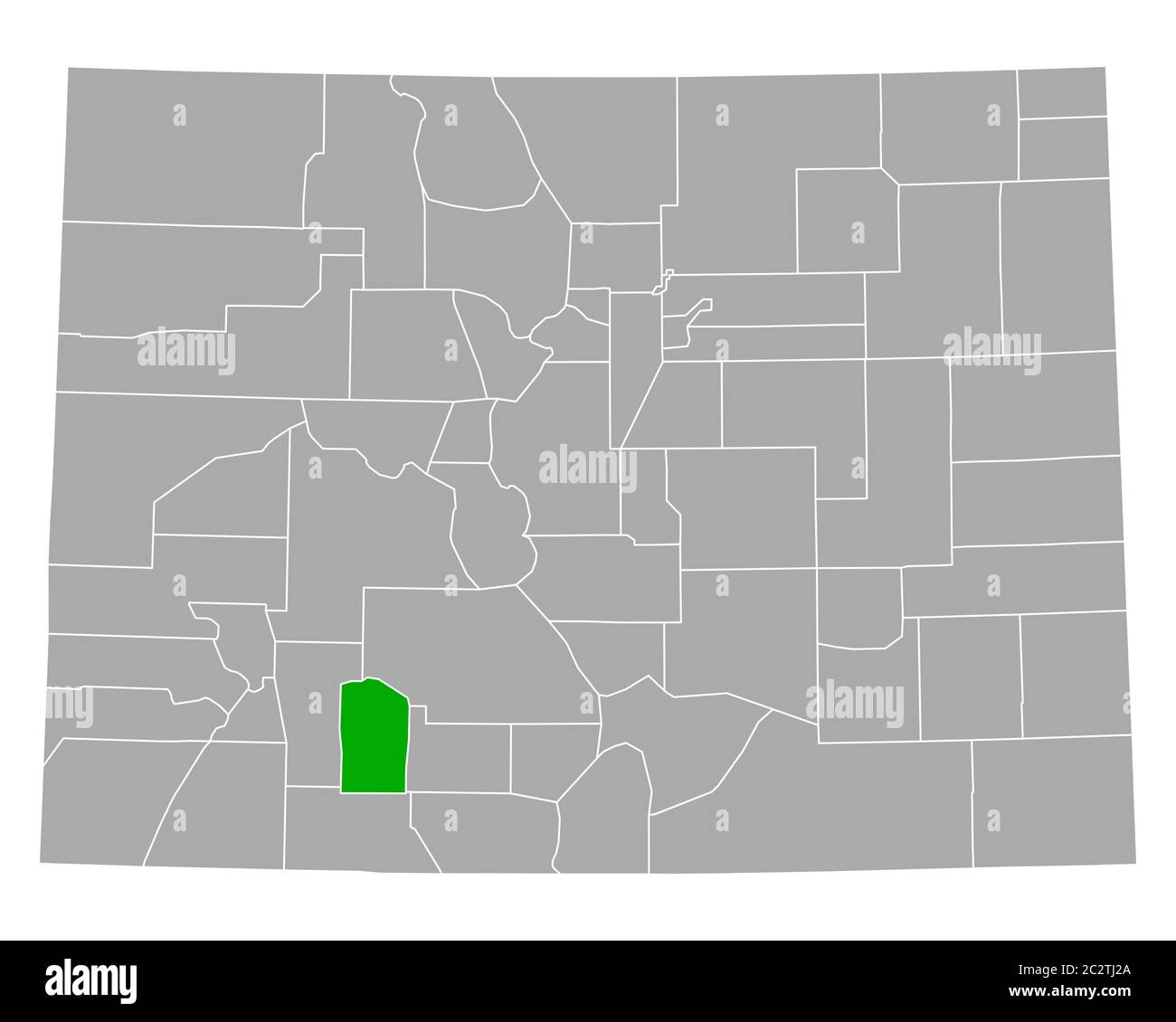 Map of Mineral in Colorado Stock Photo - Alamy