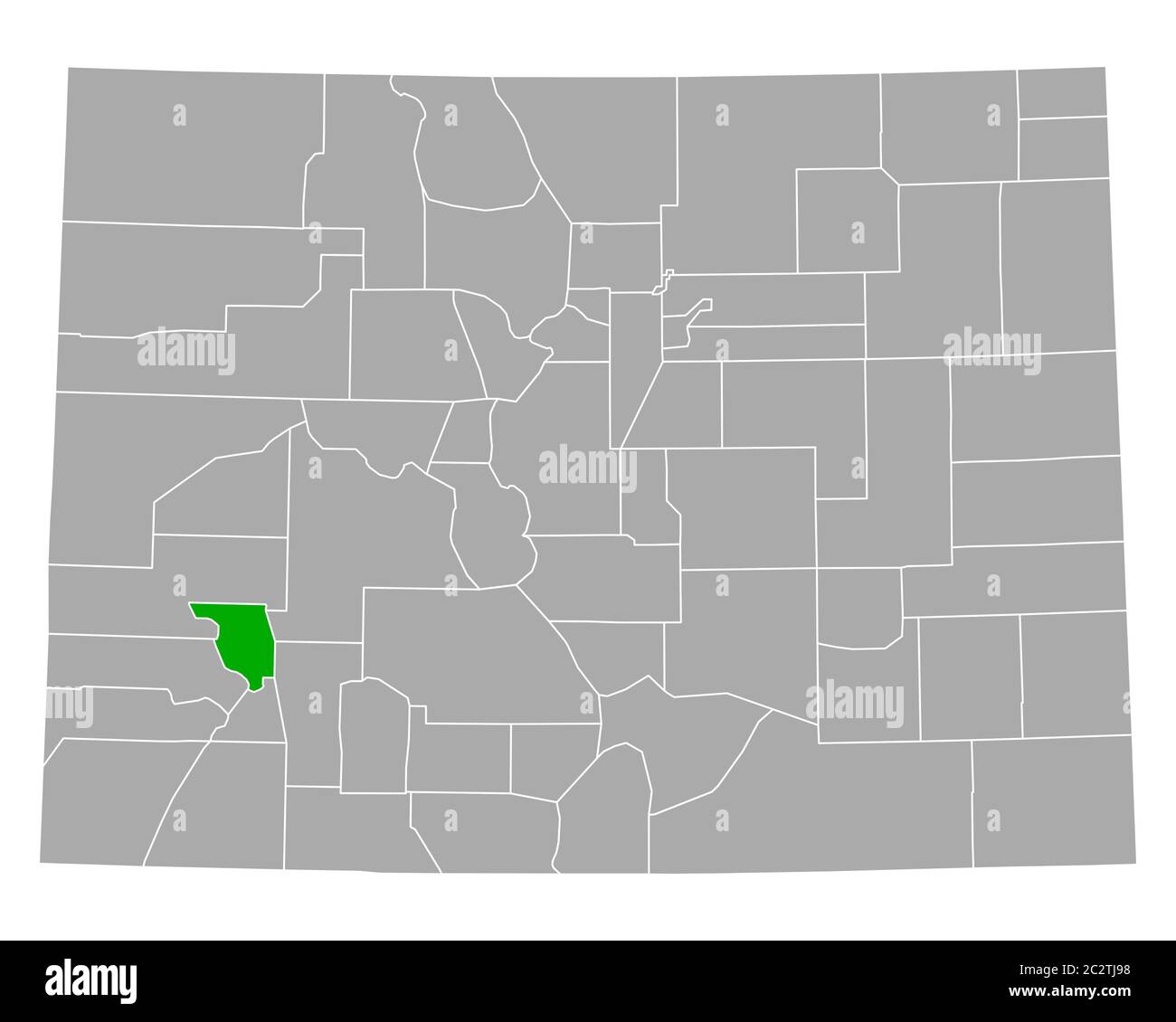 Map of Ouray in Colorado Stock Photo - Alamy