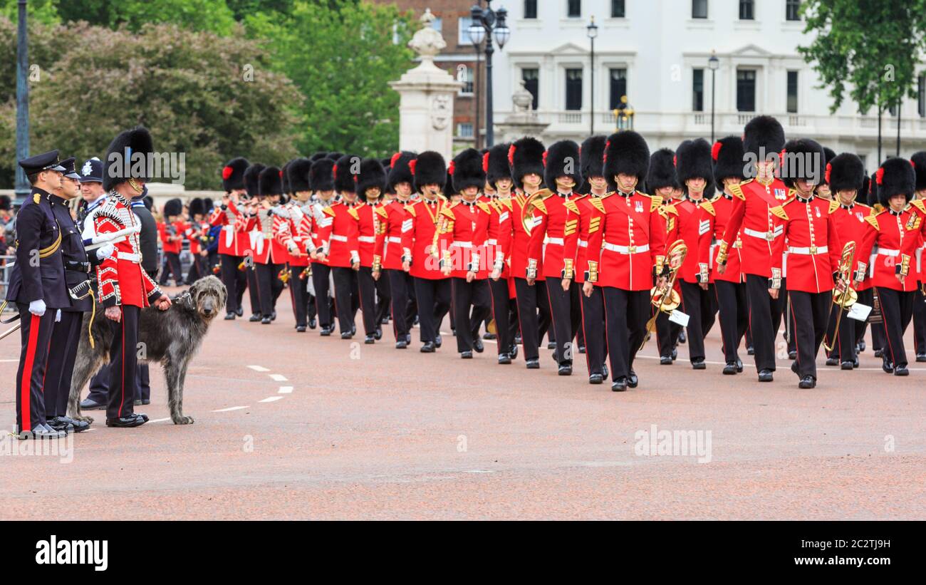 Troops from the Household Division march at The Colonel's Review of ...