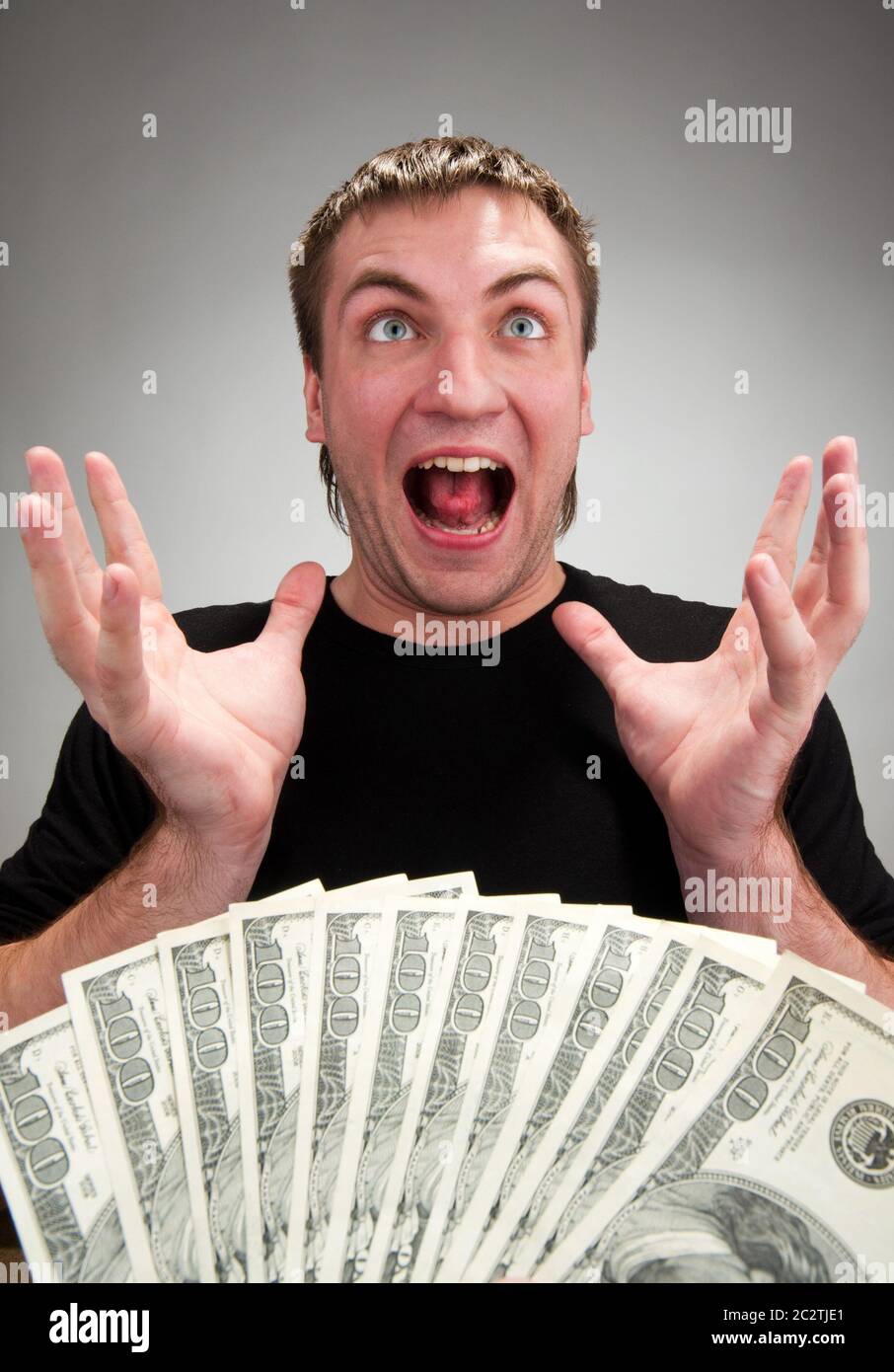 Excited rich man laughing smiling hi-res stock photography and images ...