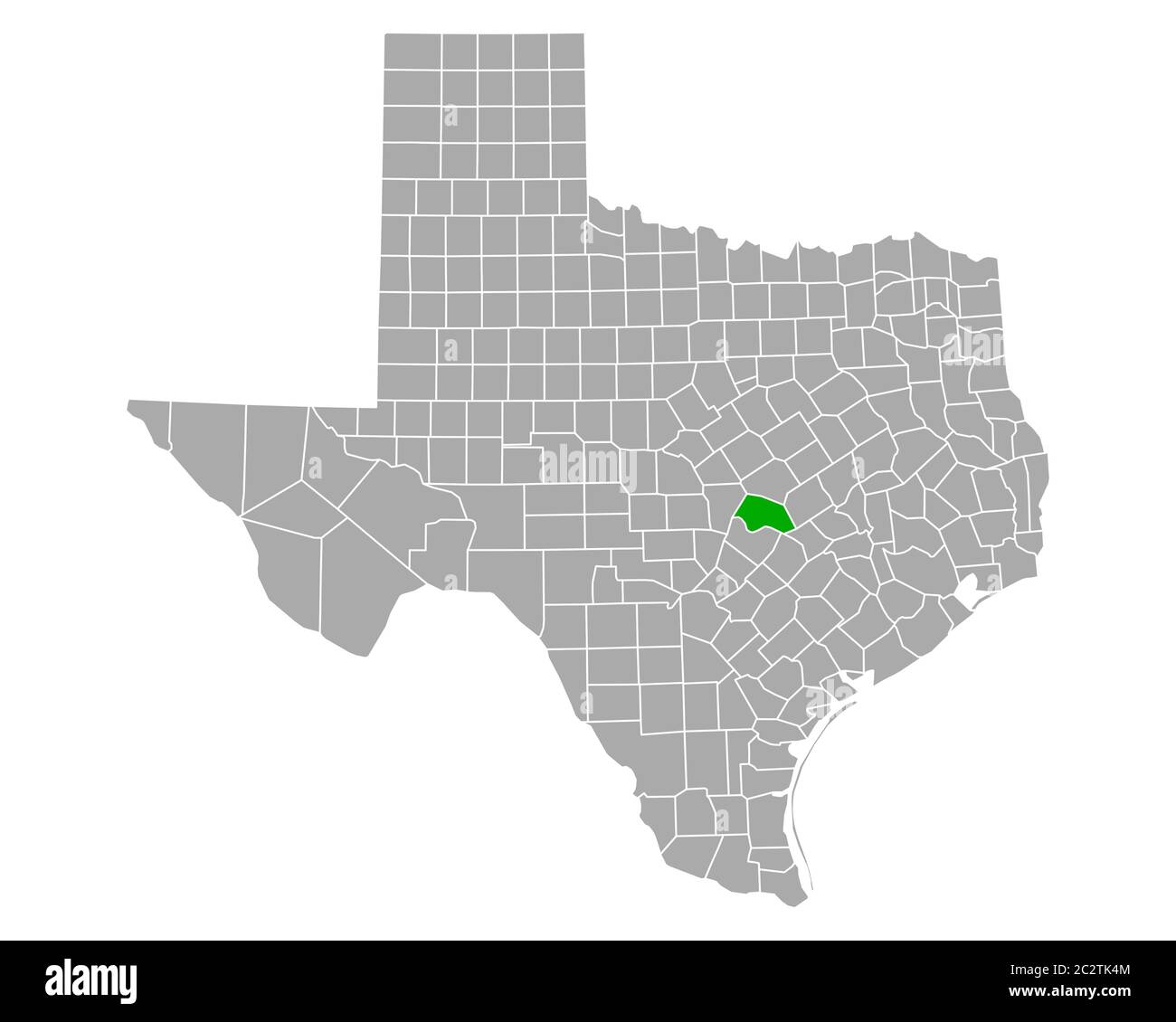 Map of Williamson in Texas Stock Photo - Alamy