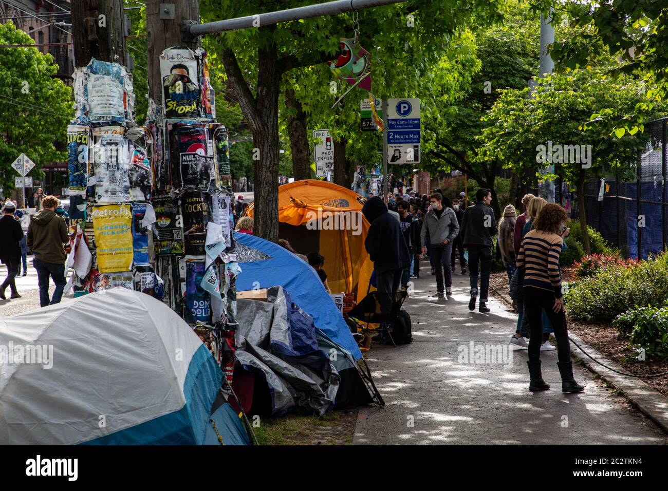 The Capitol Hill Autonomous Zone (CHAZ) or the Capitol Hill Occupied ...