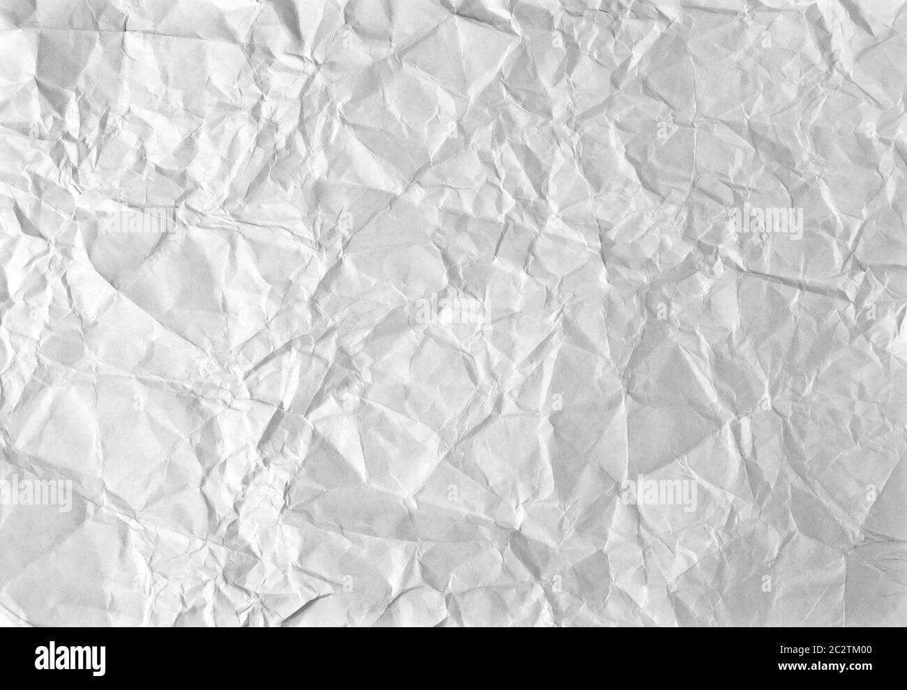Crumpled clear white paper background Stock Photo - Alamy