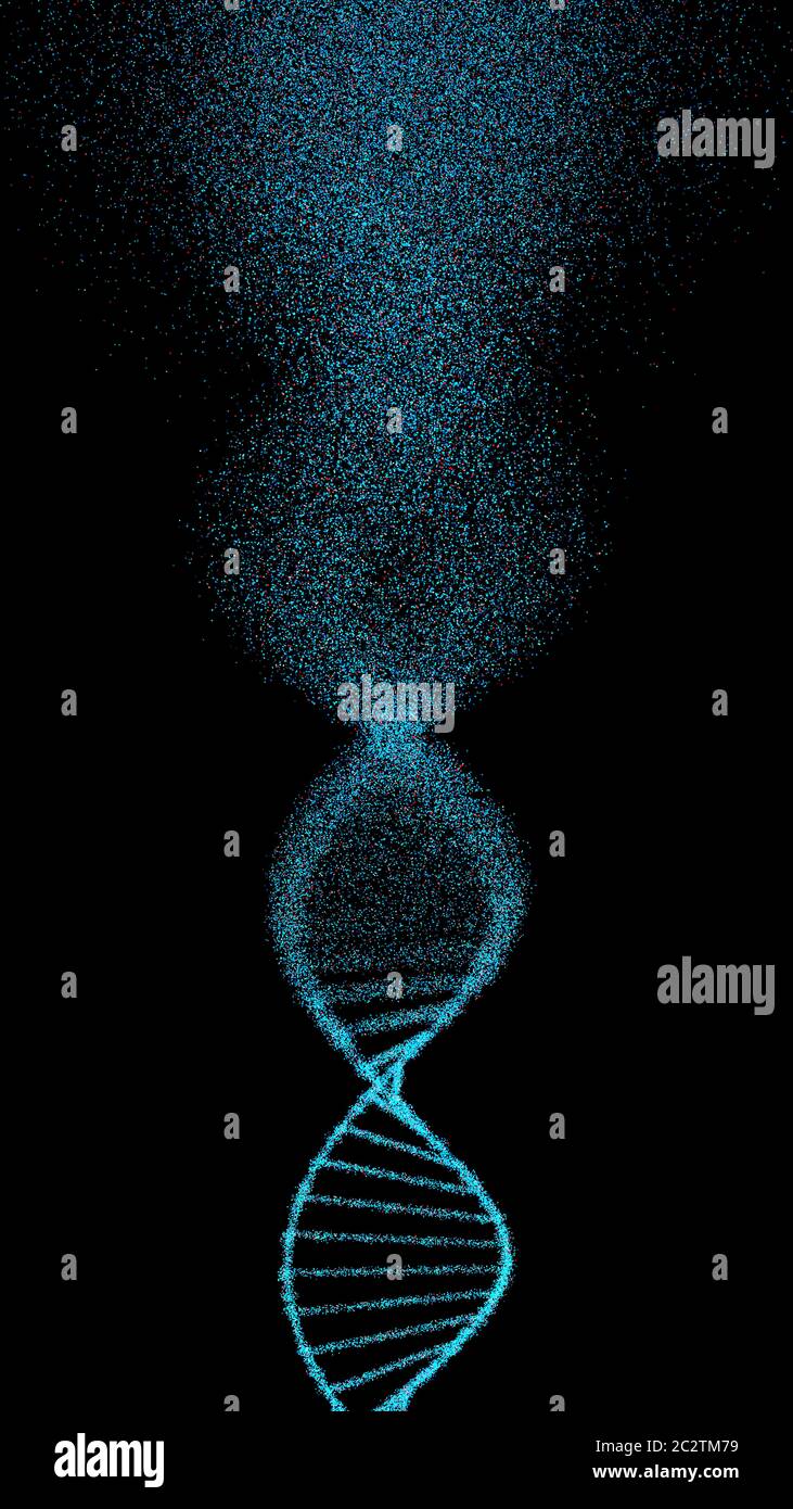 Genetic Syndrome and Genetic Disorder, 3D illustration of science ...