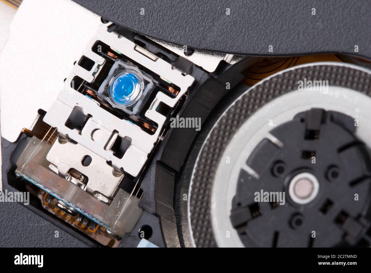 Close-up of CD - DVD drive laser Stock Photo - Alamy