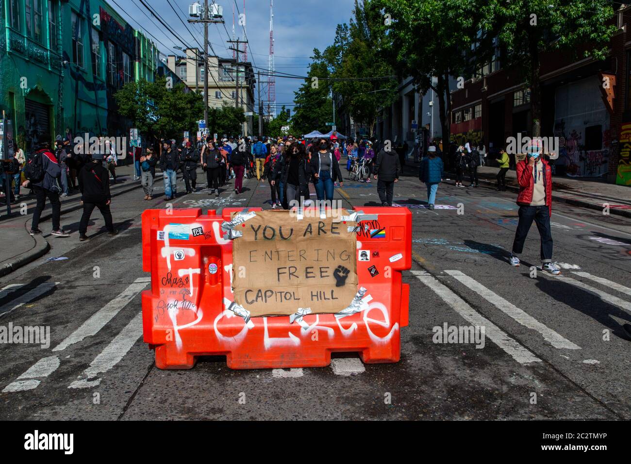 The Capitol Hill Autonomous Zone (CHAZ) or the Capitol Hill Occupied ...
