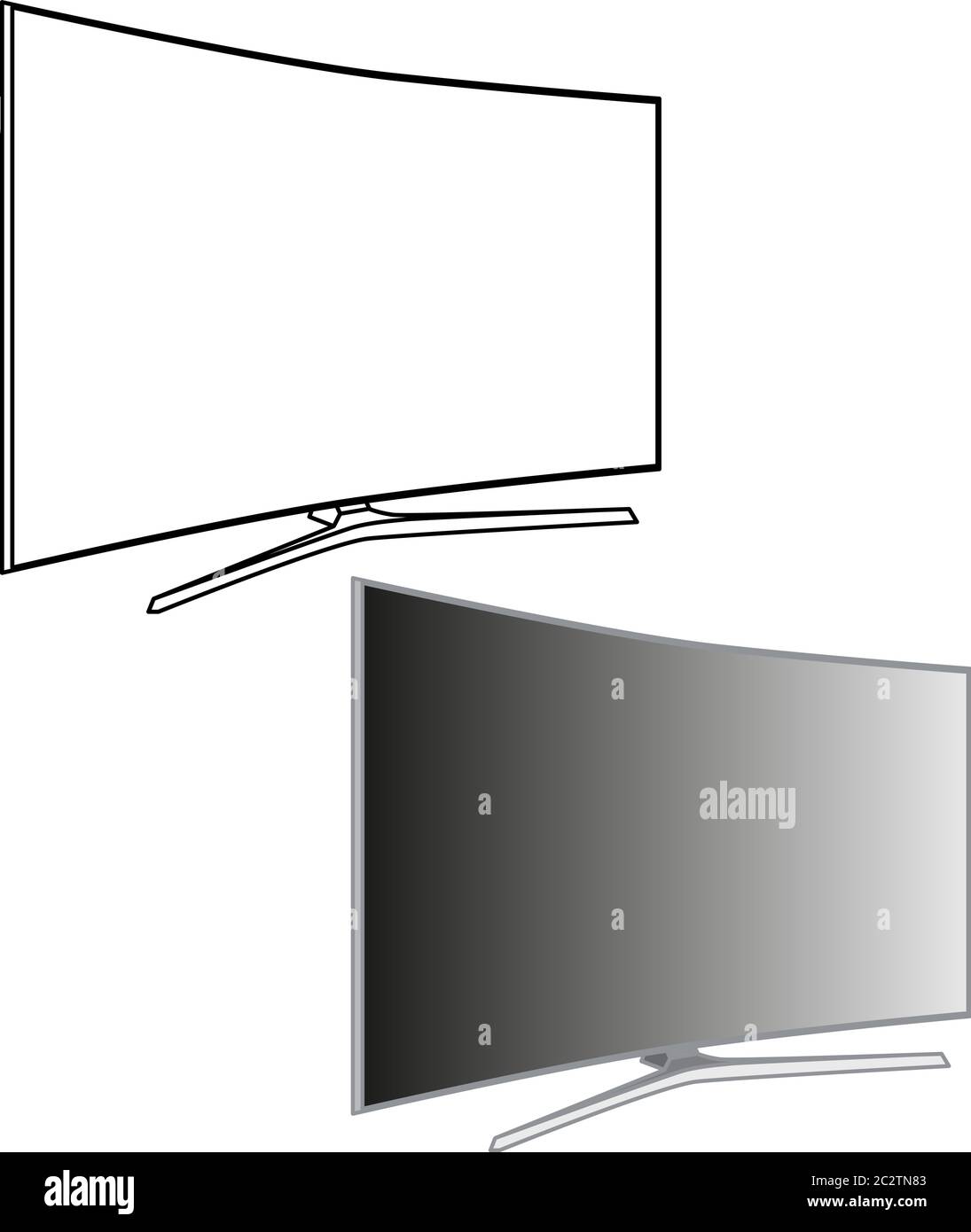 vector, isolated tv, outline Stock Vector Image & Art - Alamy