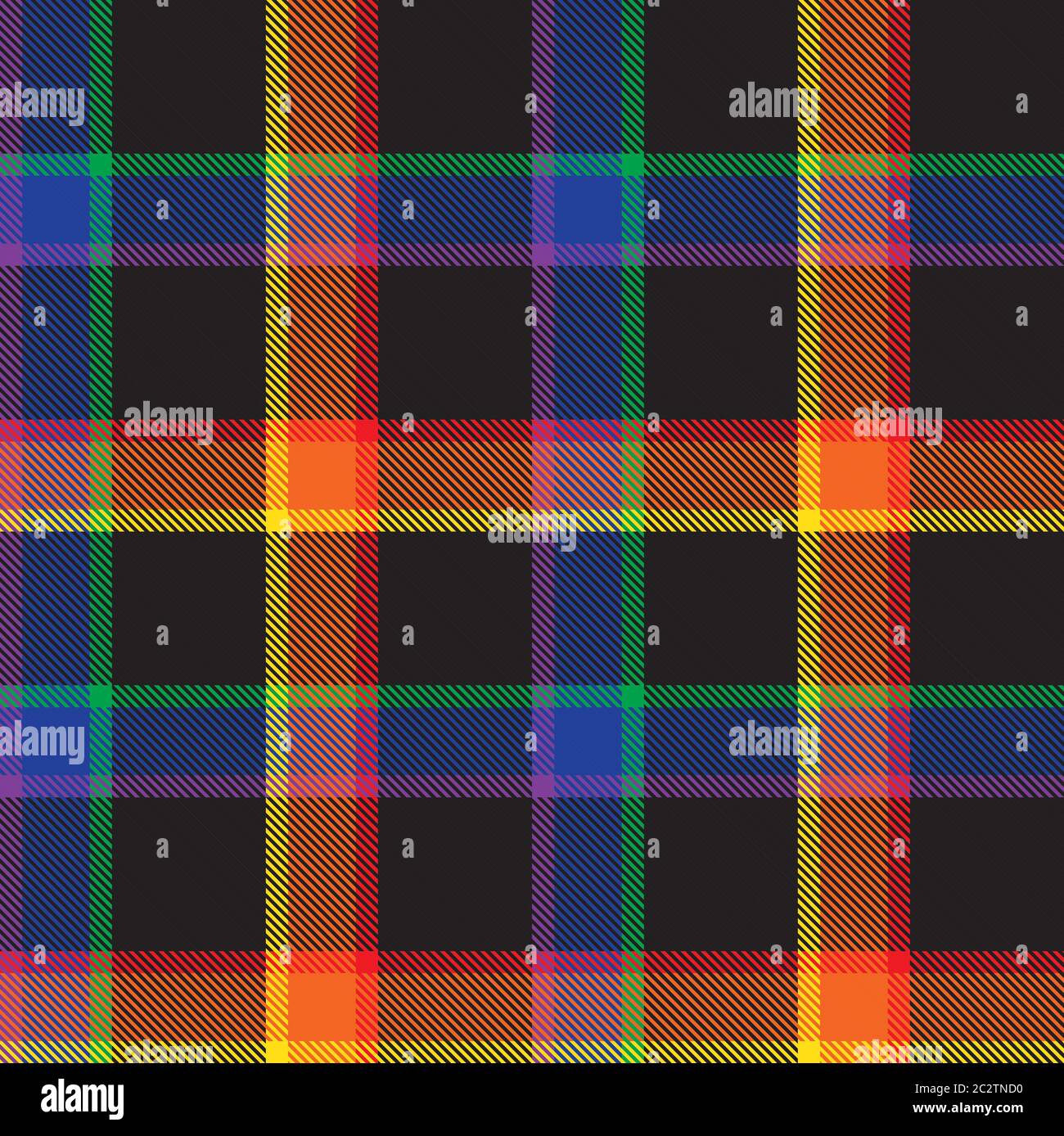 Rainbow Plaid, checkered, tartan seamless pattern suitable for fashion ...