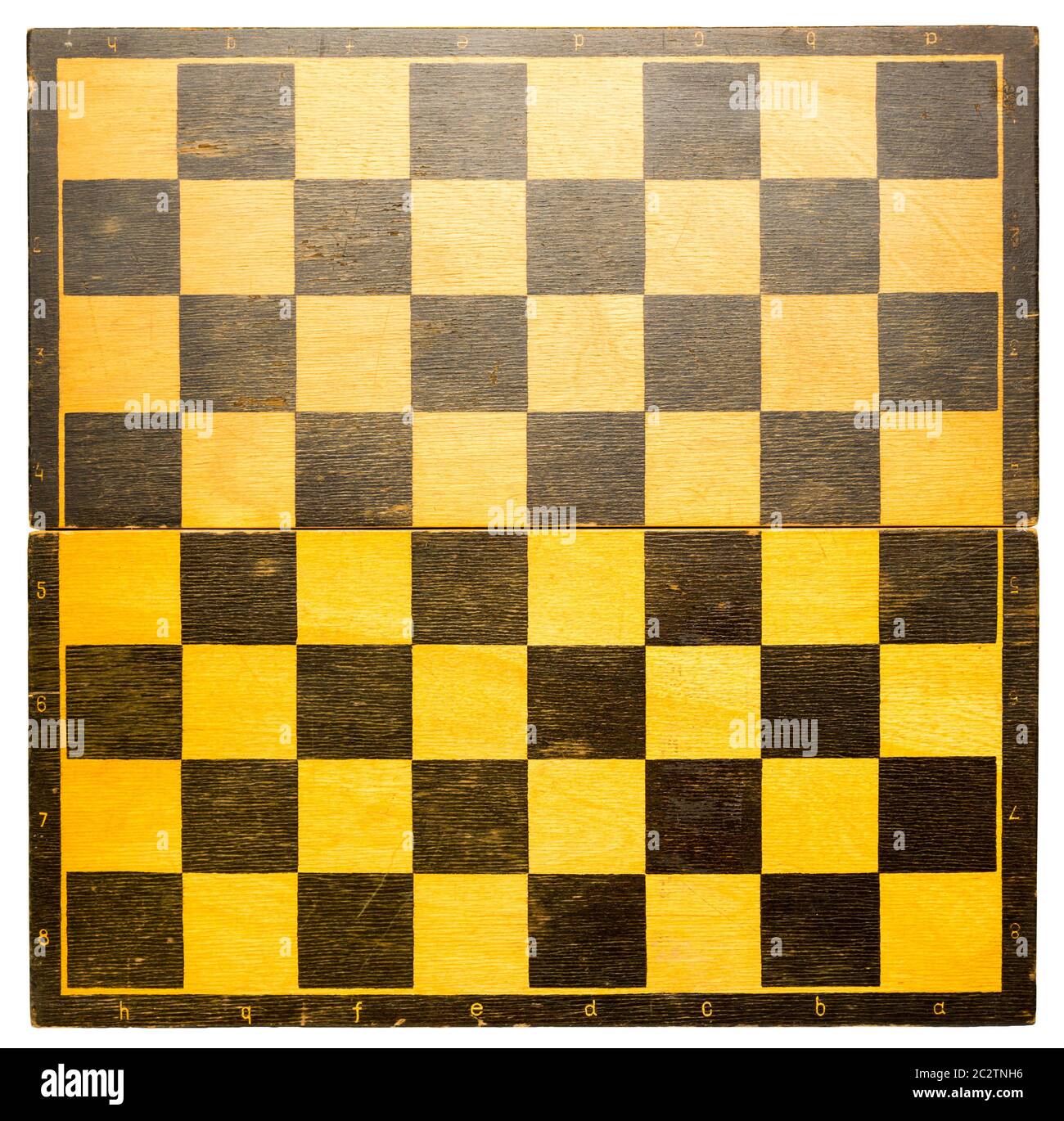 Wooden chess board in black and yellow Stock Photo - Alamy