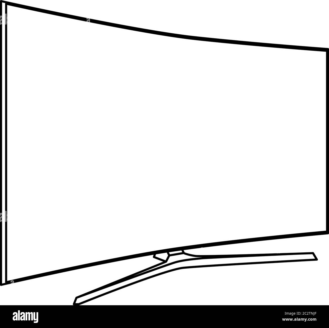 vector isolated, sketch TV, icon Stock Vector Image & Art - Alamy