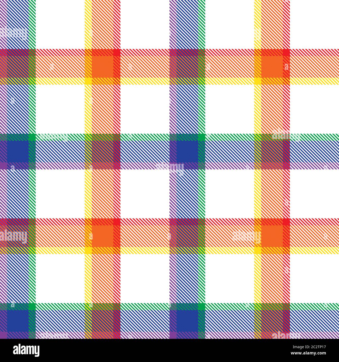 Rainbow Plaid, checkered, tartan seamless pattern suitable for fashion ...