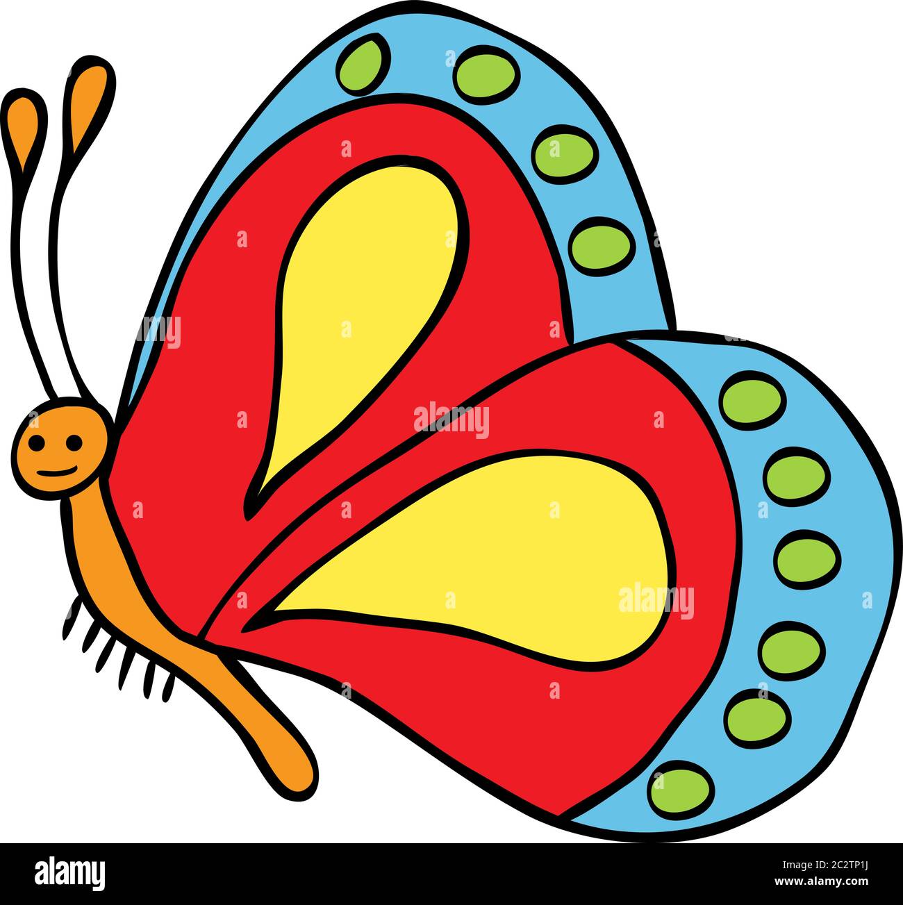 vector, isolated butterfly character Stock Vector Image & Art - Alamy
