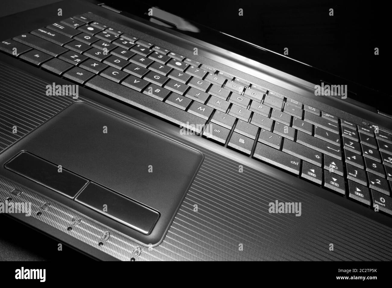 Computer dark laptop screen Black and White Stock Photos & Images - Alamy
