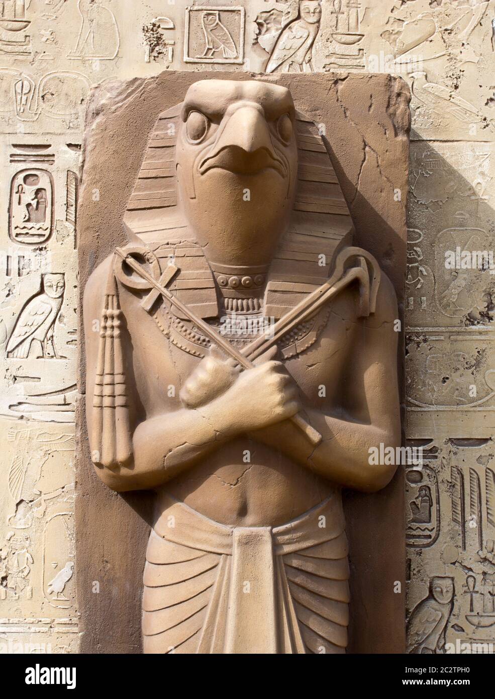 Statue of Ra - Sun God Stock Photo - Alamy