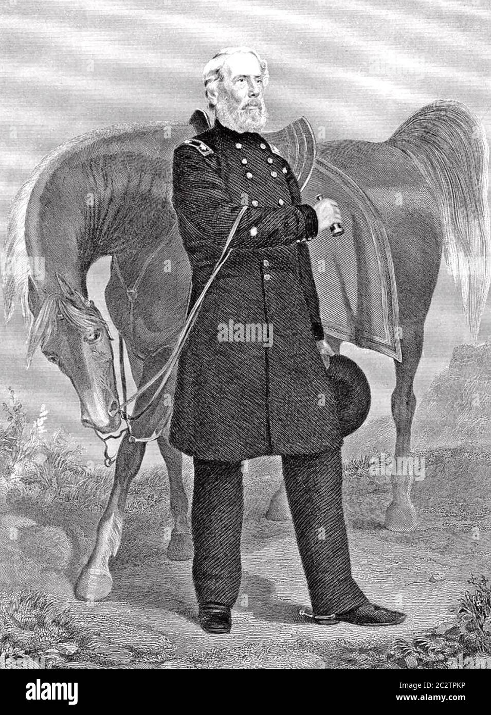 EDWIN VOSE SUMNER (1797-1863) Senior US army officer, nicked named Bull ...