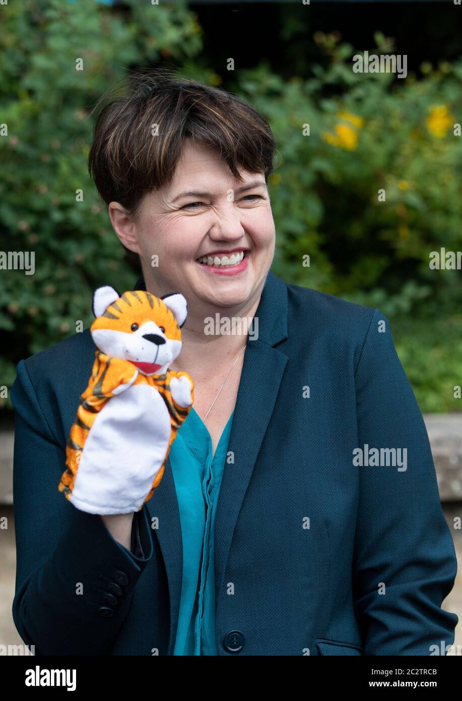 Edinburgh msp ruth davidson campaigning outside edinburgh zoo for its ...