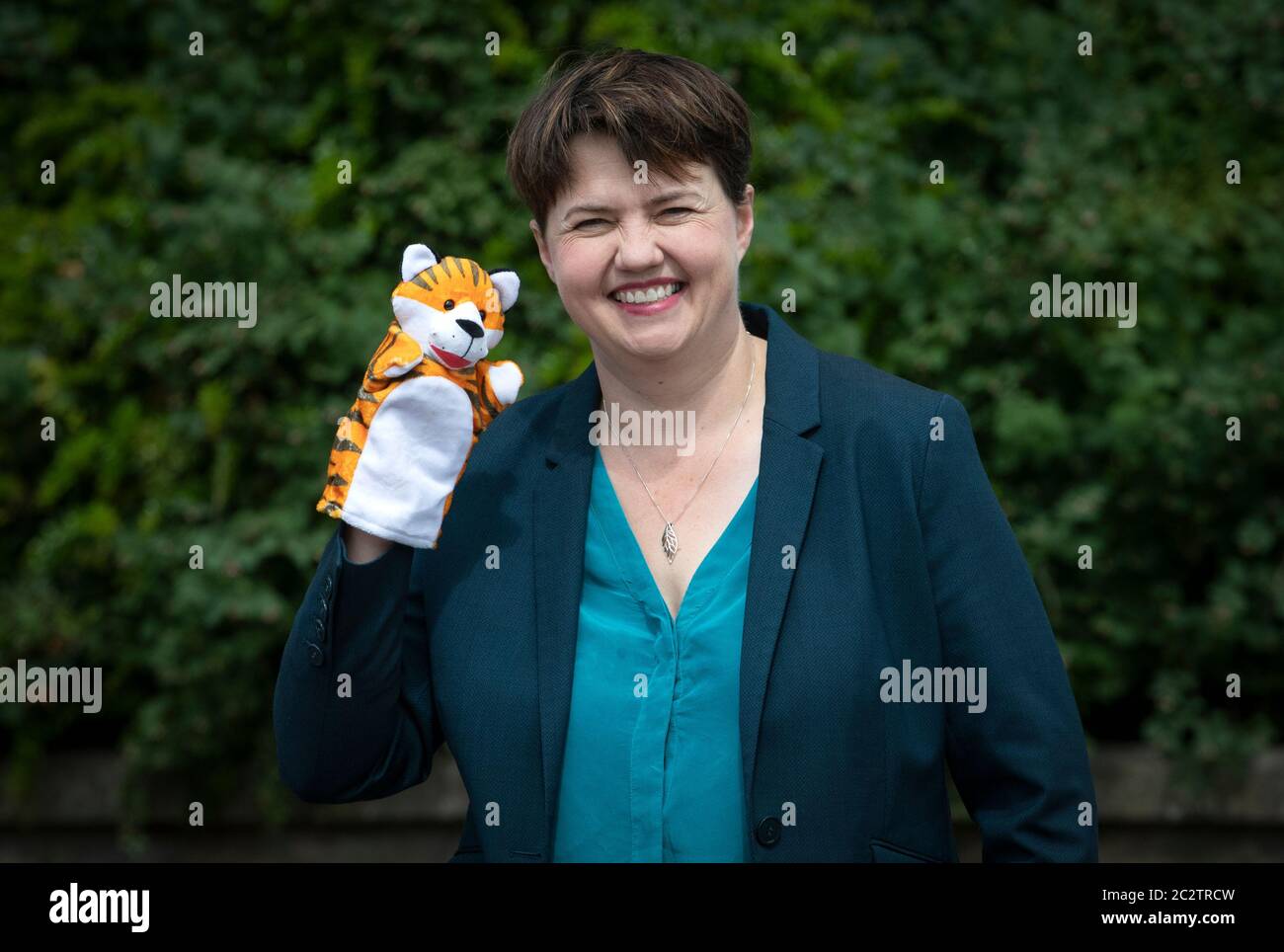 Edinburgh msp ruth davidson campaigning outside edinburgh zoo for its ...