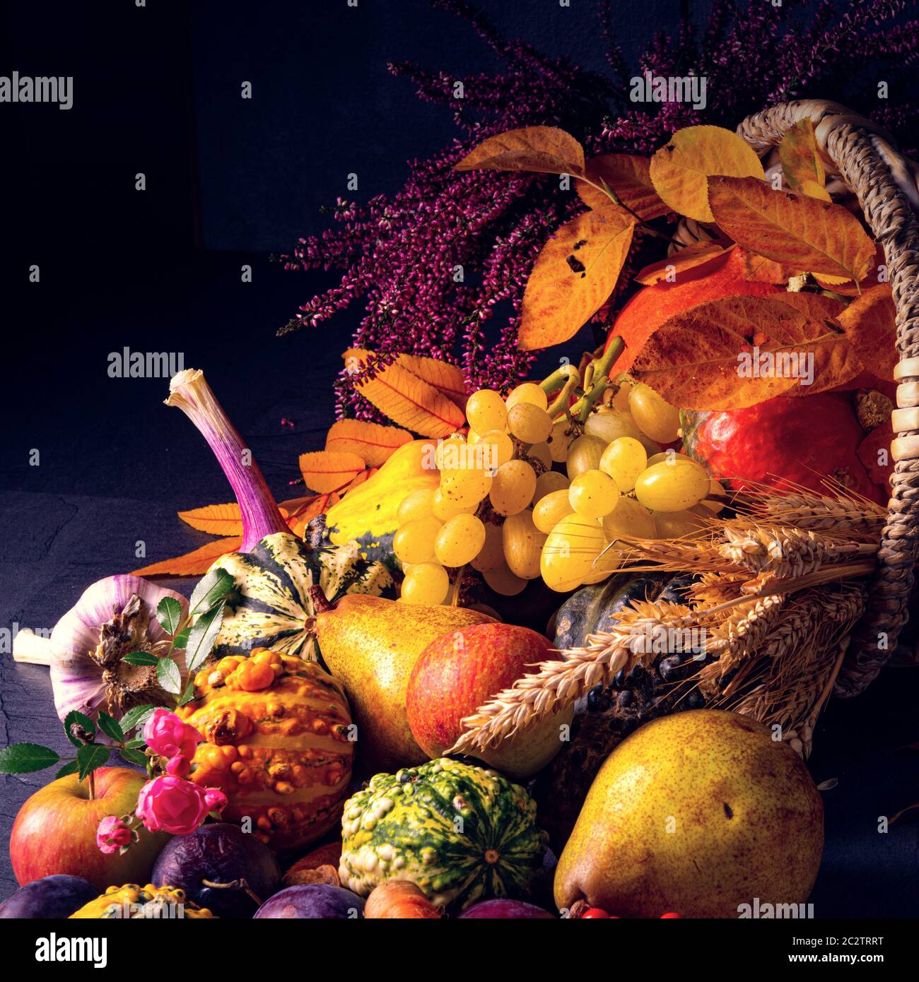 The beautiful and autumnal cornucopia Stock Photo - Alamy