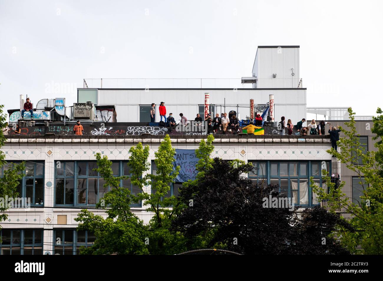 The Capitol Hill Autonomous Zone (CHAZ) or the Capitol Hill Occupied ...