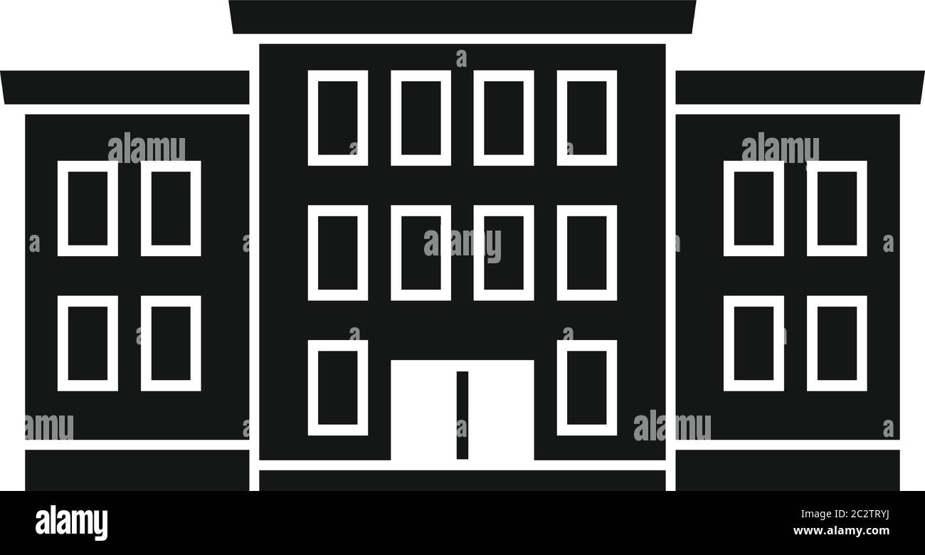 National university icon. Simple illustration of national university ...