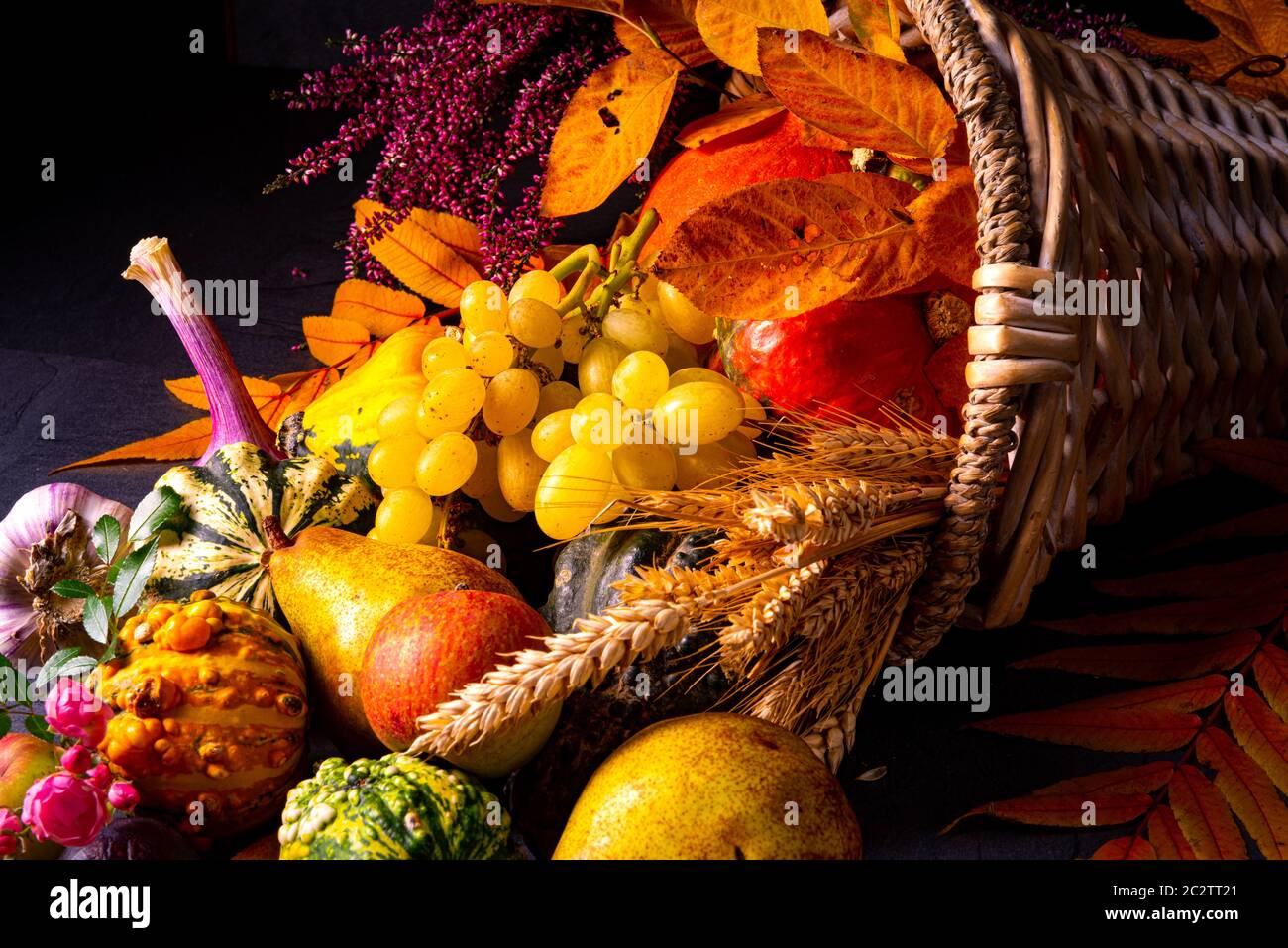 The beautiful and autumnal cornucopia Stock Photo - Alamy