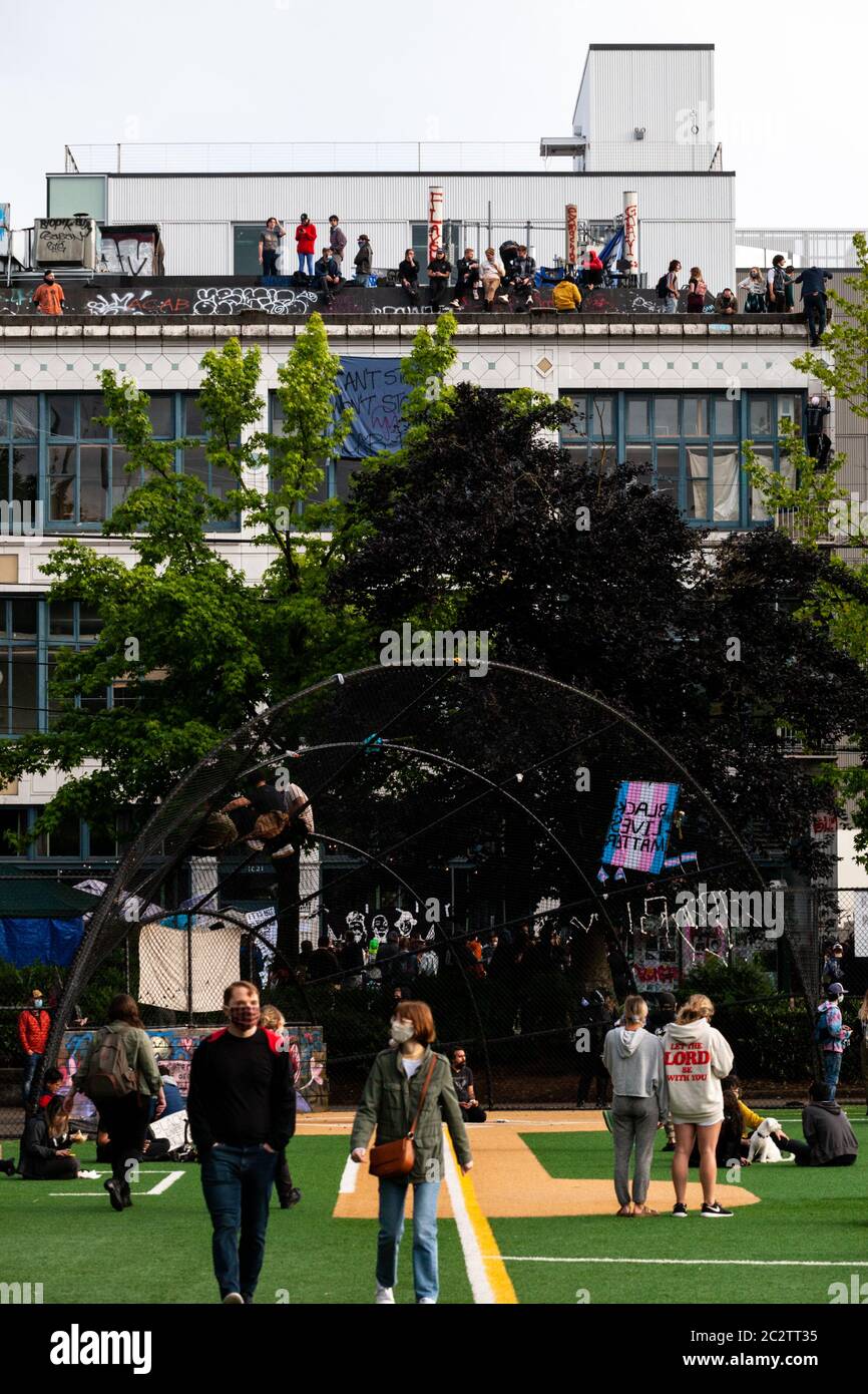 Capitol hill autonomous zone hi-res stock photography and images - Alamy