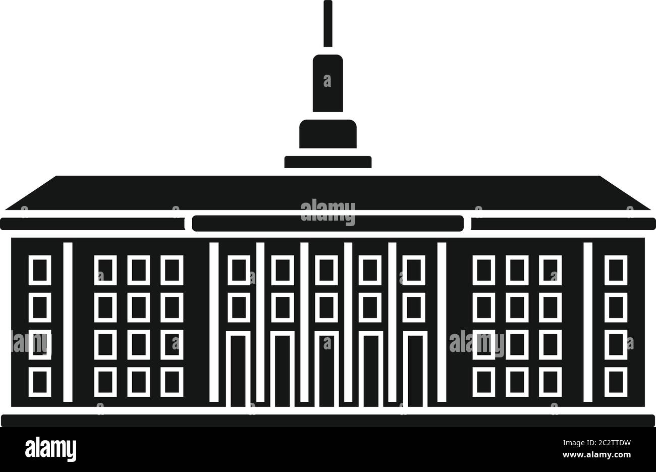 Simple School Building Icon