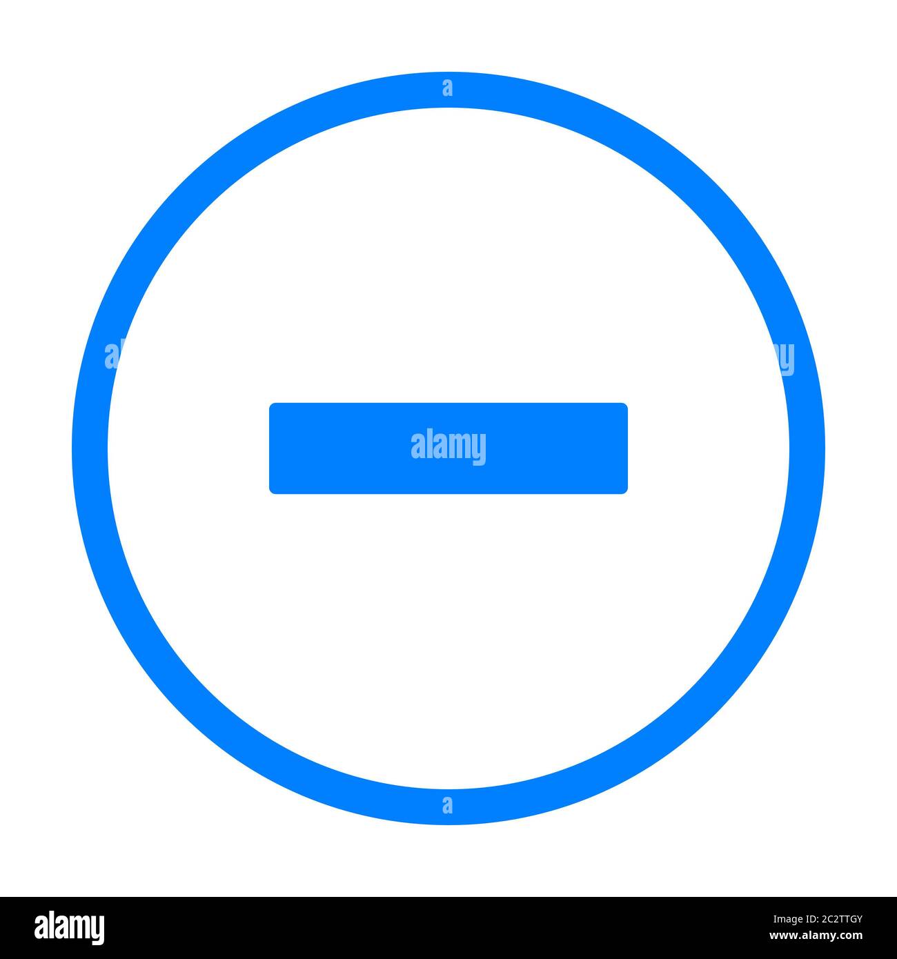 Minus and circle Stock Photo - Alamy