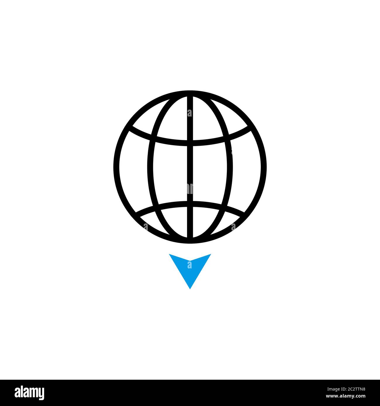 globe cursor vector design template illustration Stock Vector Image & Art - Alamy