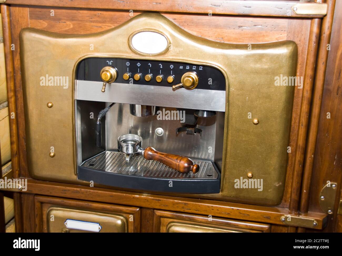 Retro coffee machine Stock Photo - Alamy