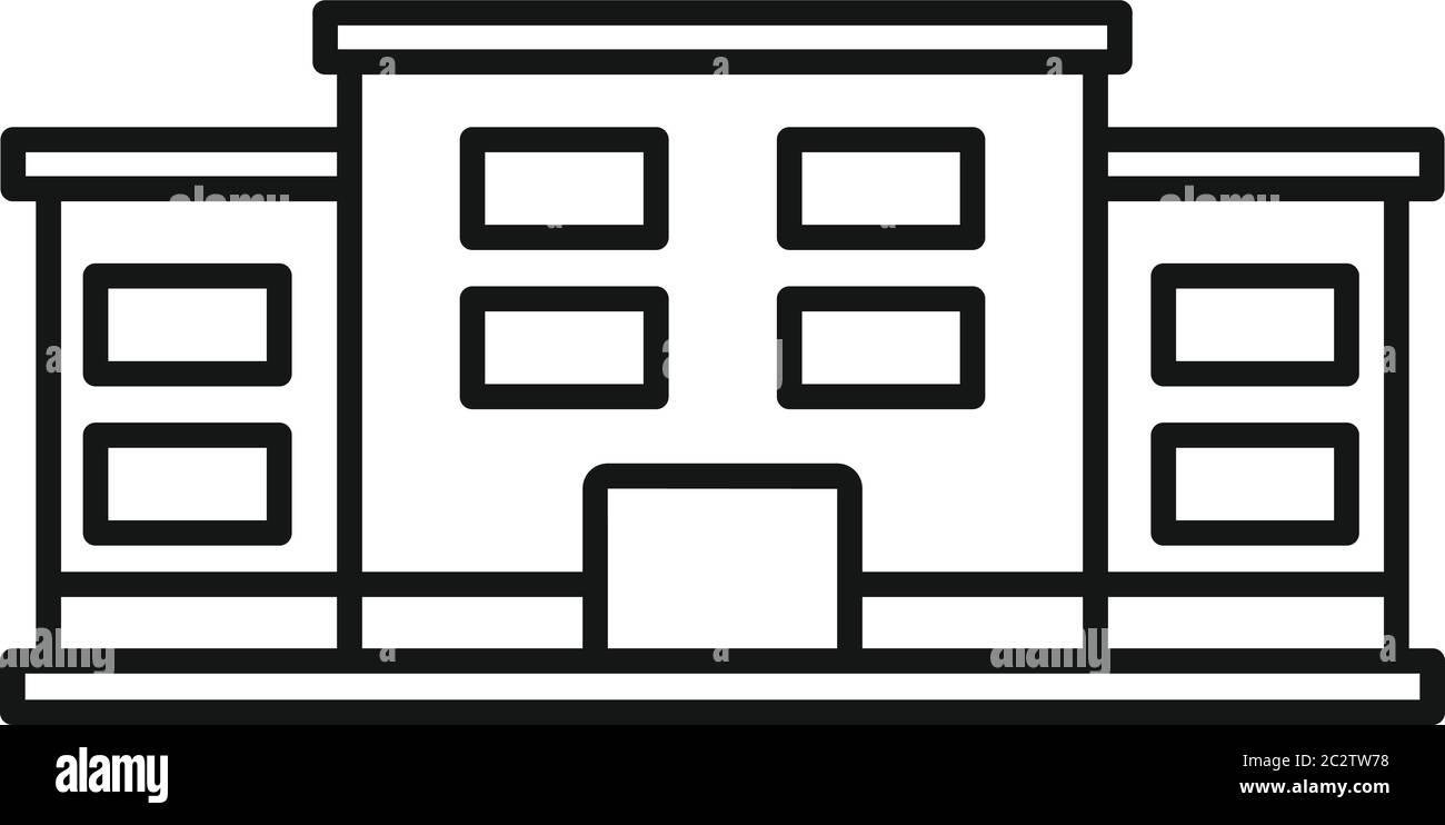 Famous university icon. Outline famous university vector icon for web ...