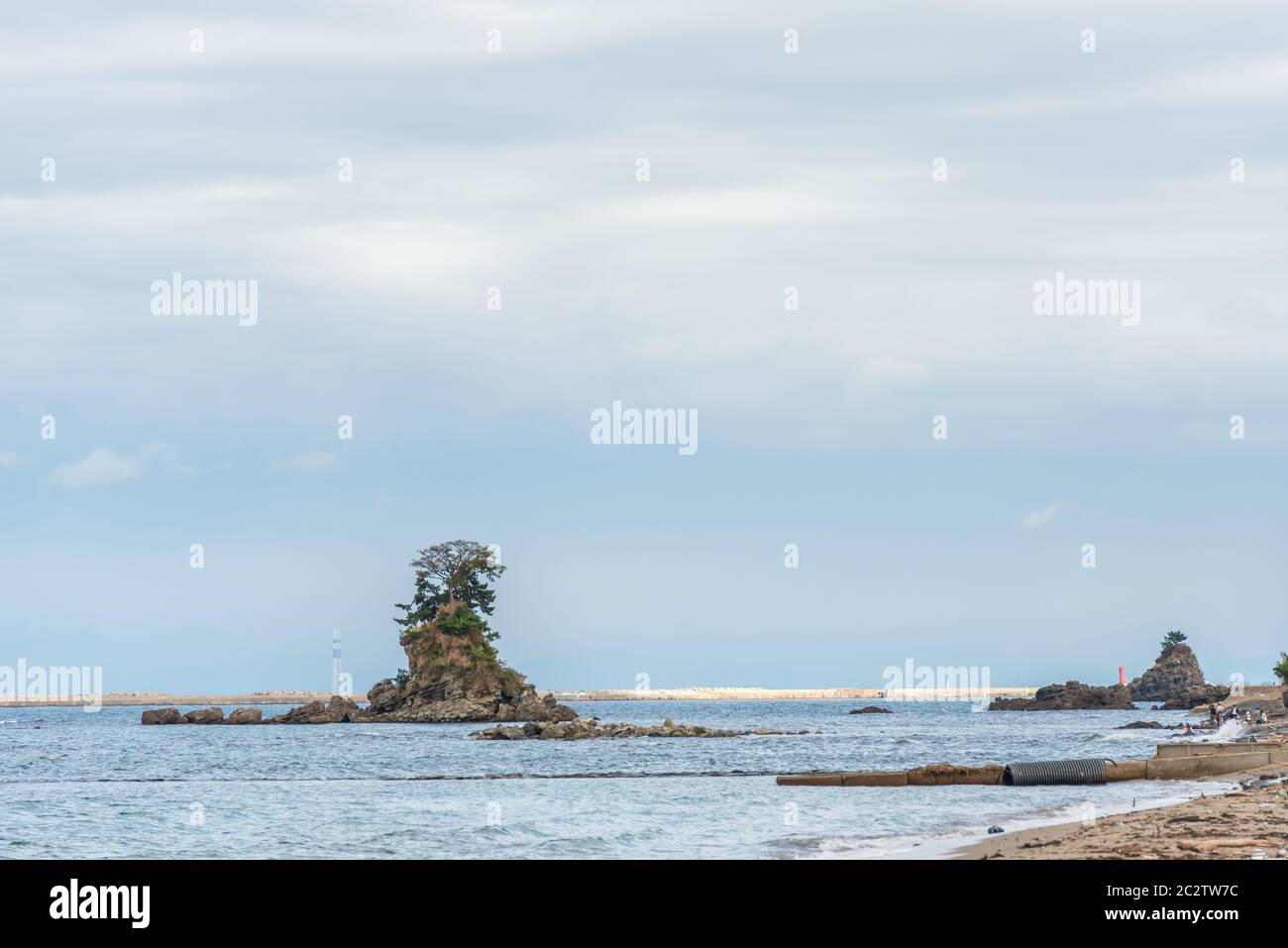 Toyama Bay is a bay located on the Amaharashi Coast,Onnaiwa Rock is a ...
