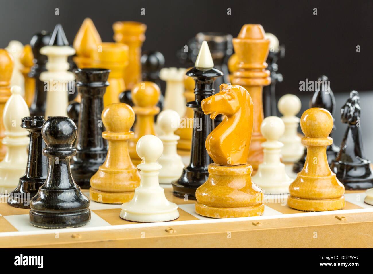Many chess figures hi-res stock photography and images - Alamy