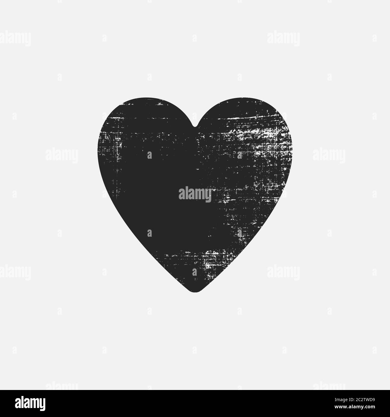 Grunge heart icon black Black and White Stock Photos & Images - Alamy