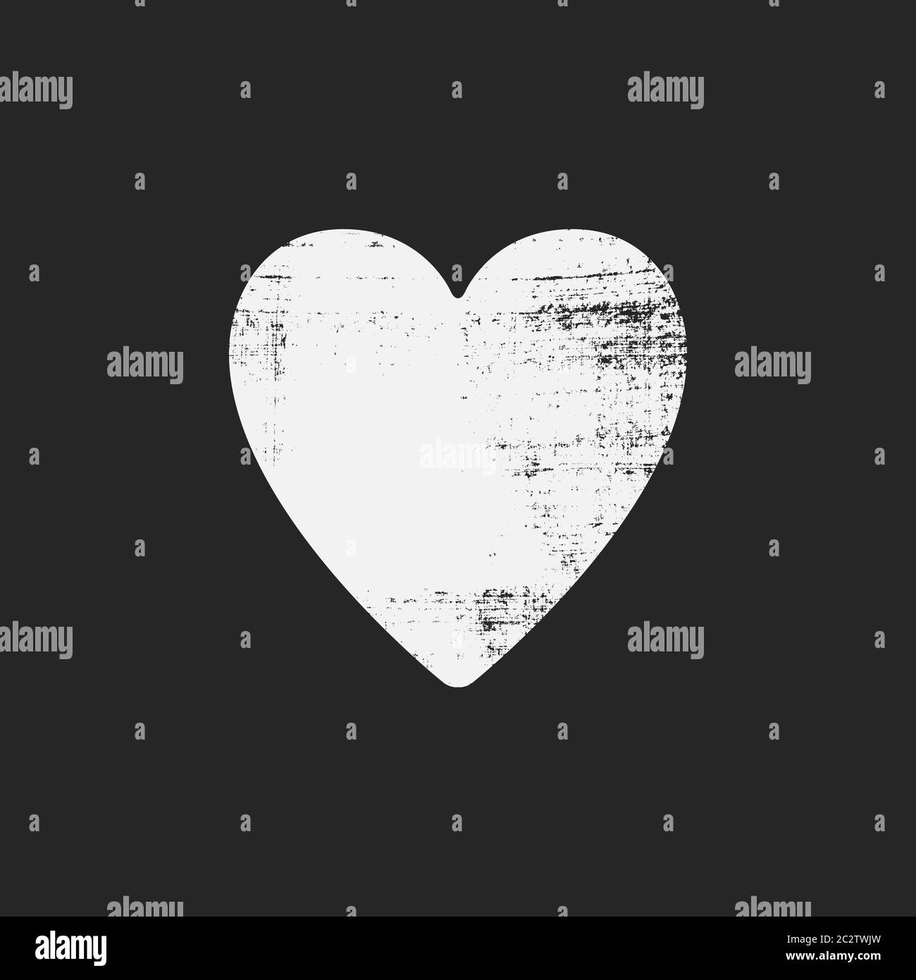 Grunge icon of heart Stock Vector Image & Art - Alamy