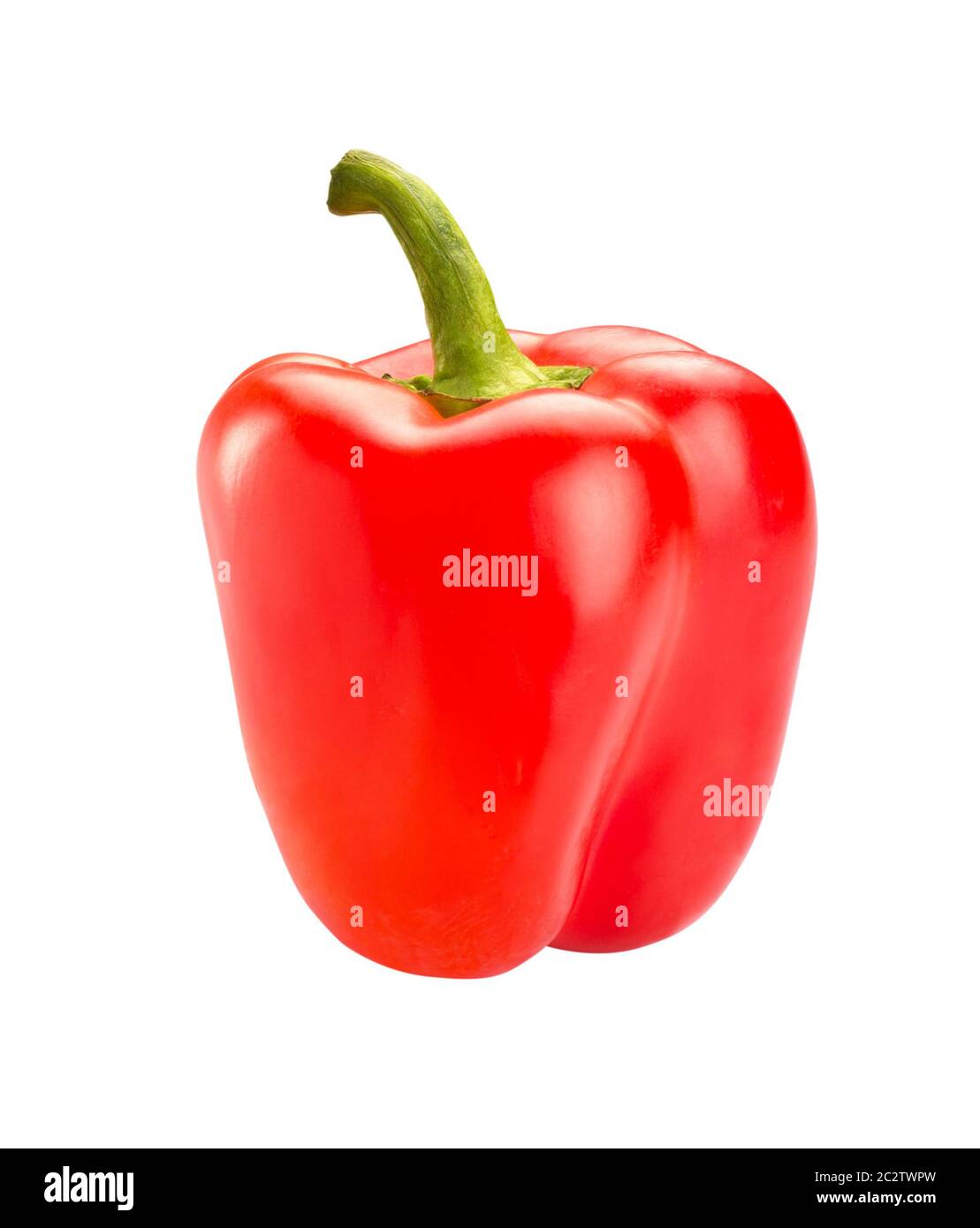Big red pepper on isolated white Stock Photo - Alamy