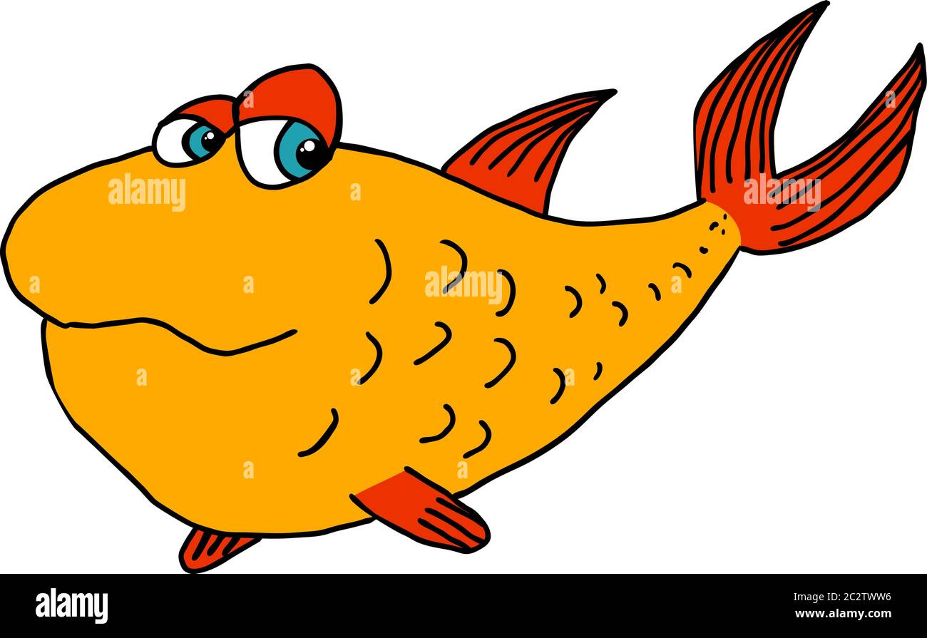 isolated character fish Stock Vector Image & Art - Alamy