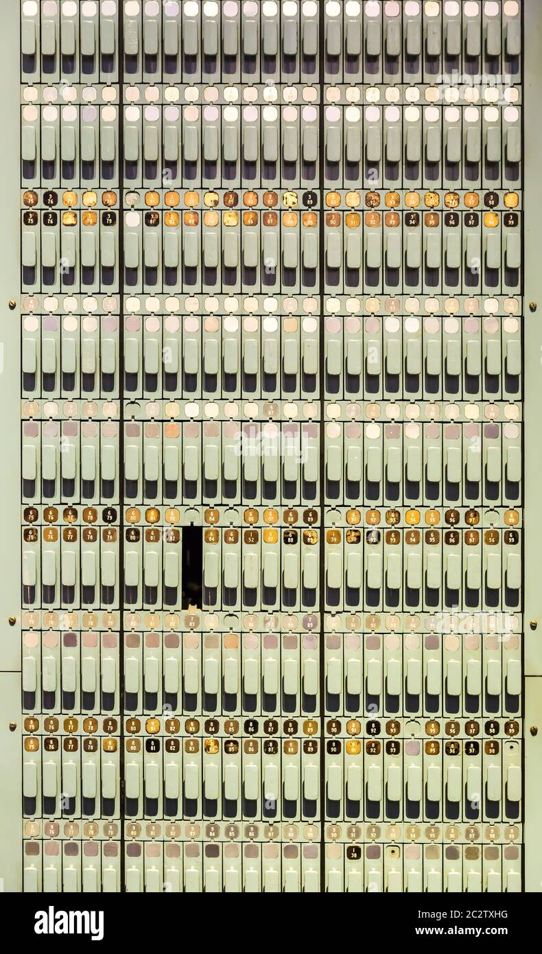 Retro computer components and equipment in museum Stock Photo - Alamy