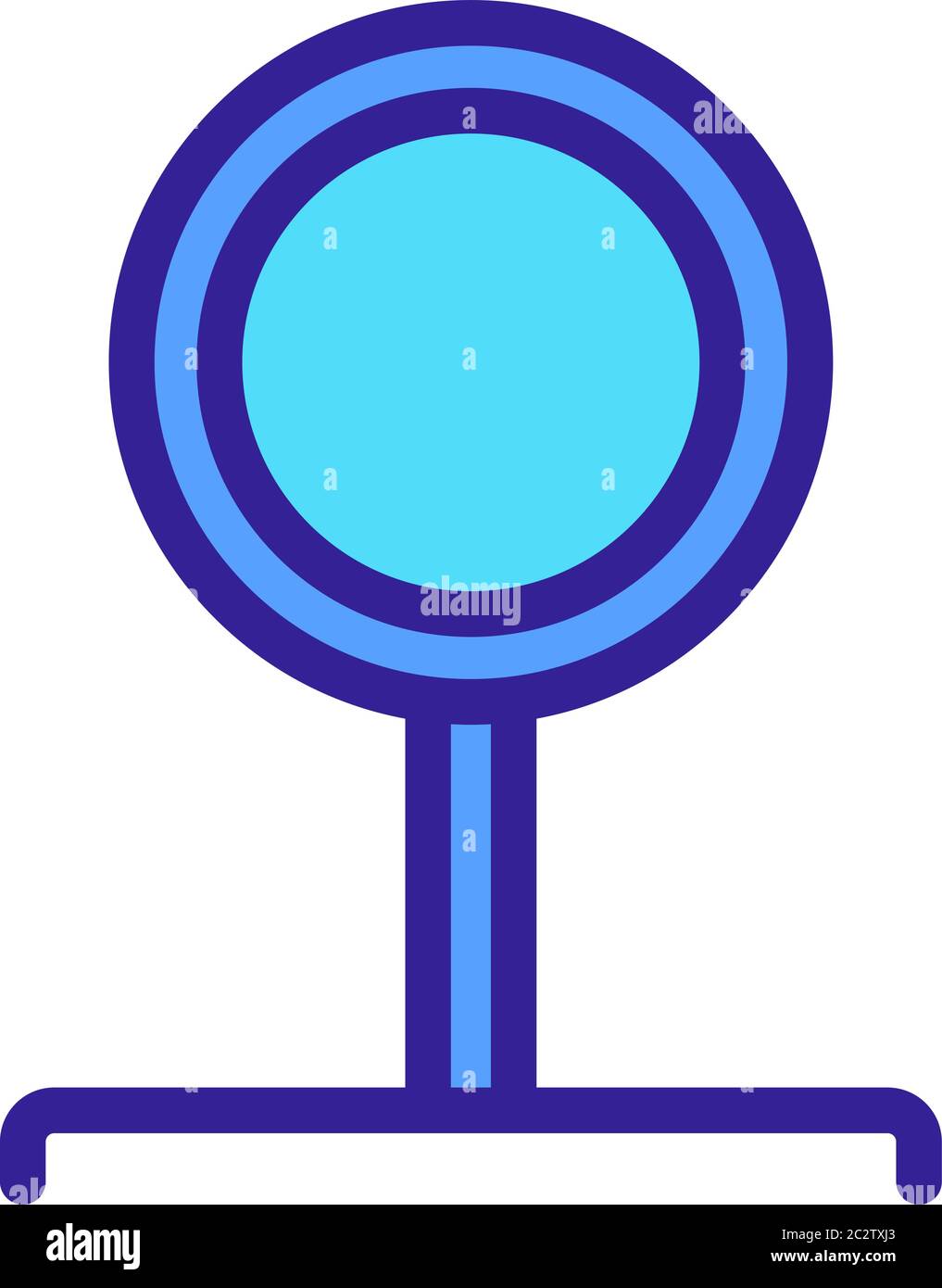 dog training ring icon vector outline illustration Stock Vector Image ...