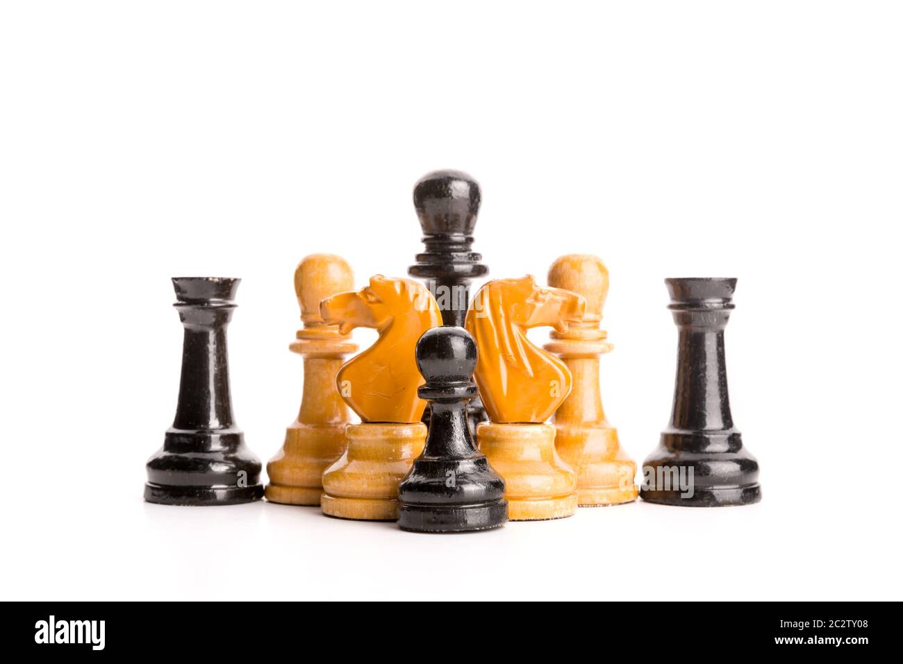Set of chess figures isolated on white Stock Photo - Alamy