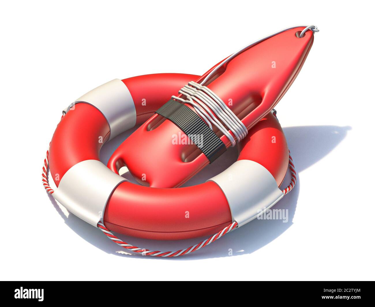 Lifeguard professional lifebuoys 3D Stock Photo - Alamy