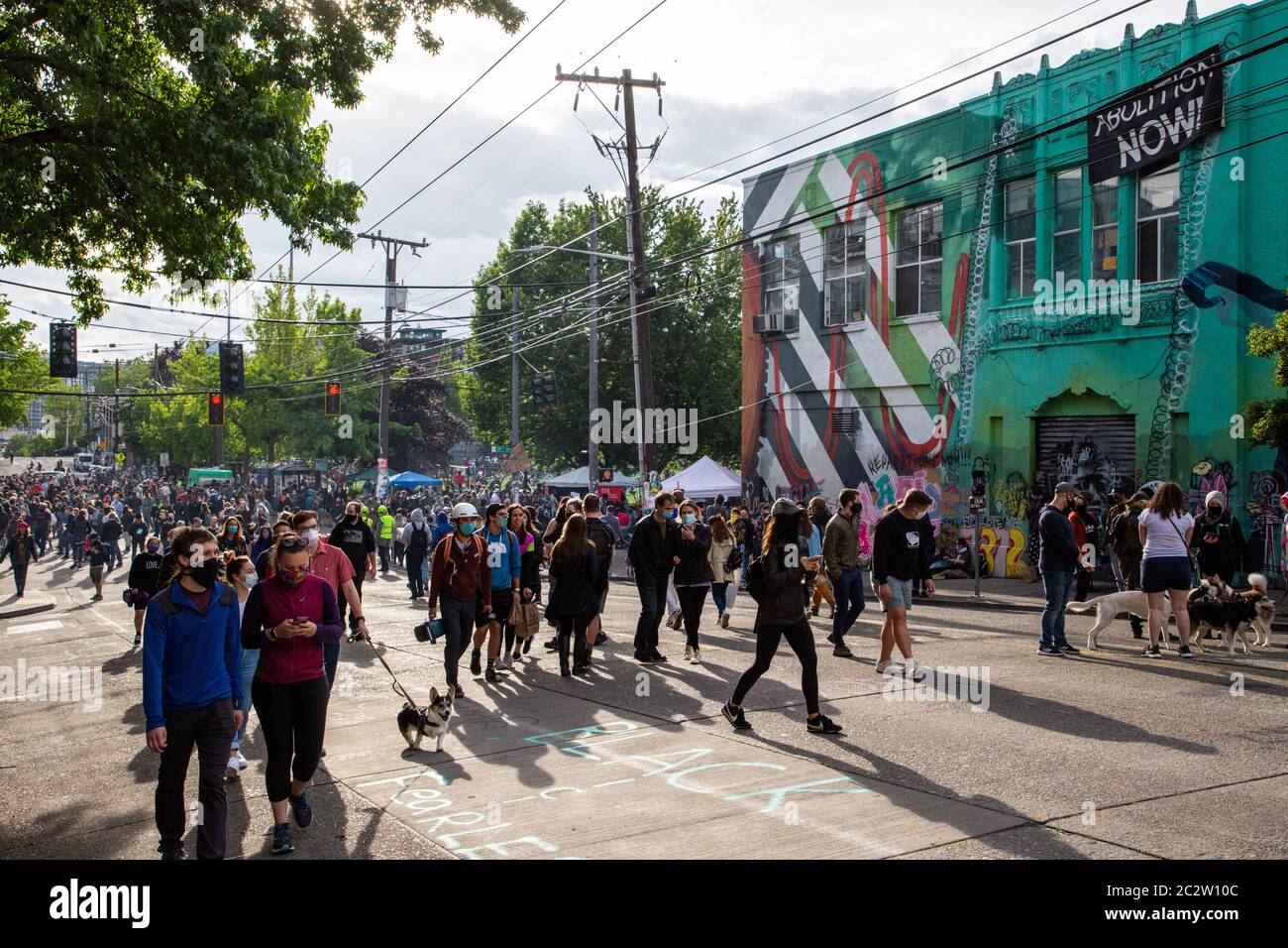 The Capitol Hill Autonomous Zone (CHAZ) or the Capitol Hill Occupied ...
