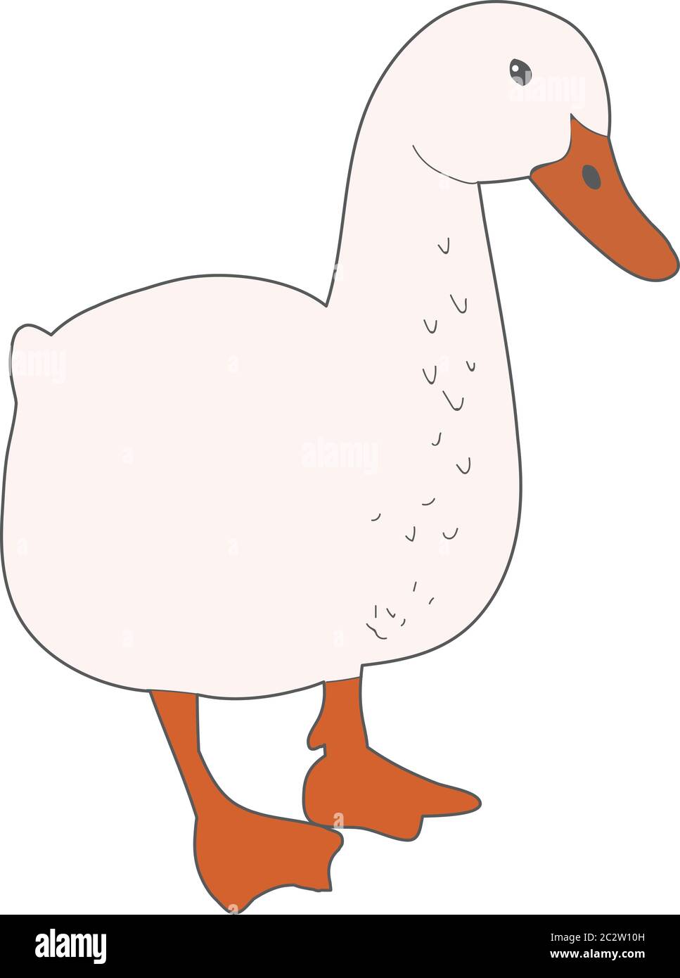 isolated goose on white background Stock Vector Image & Art - Alamy