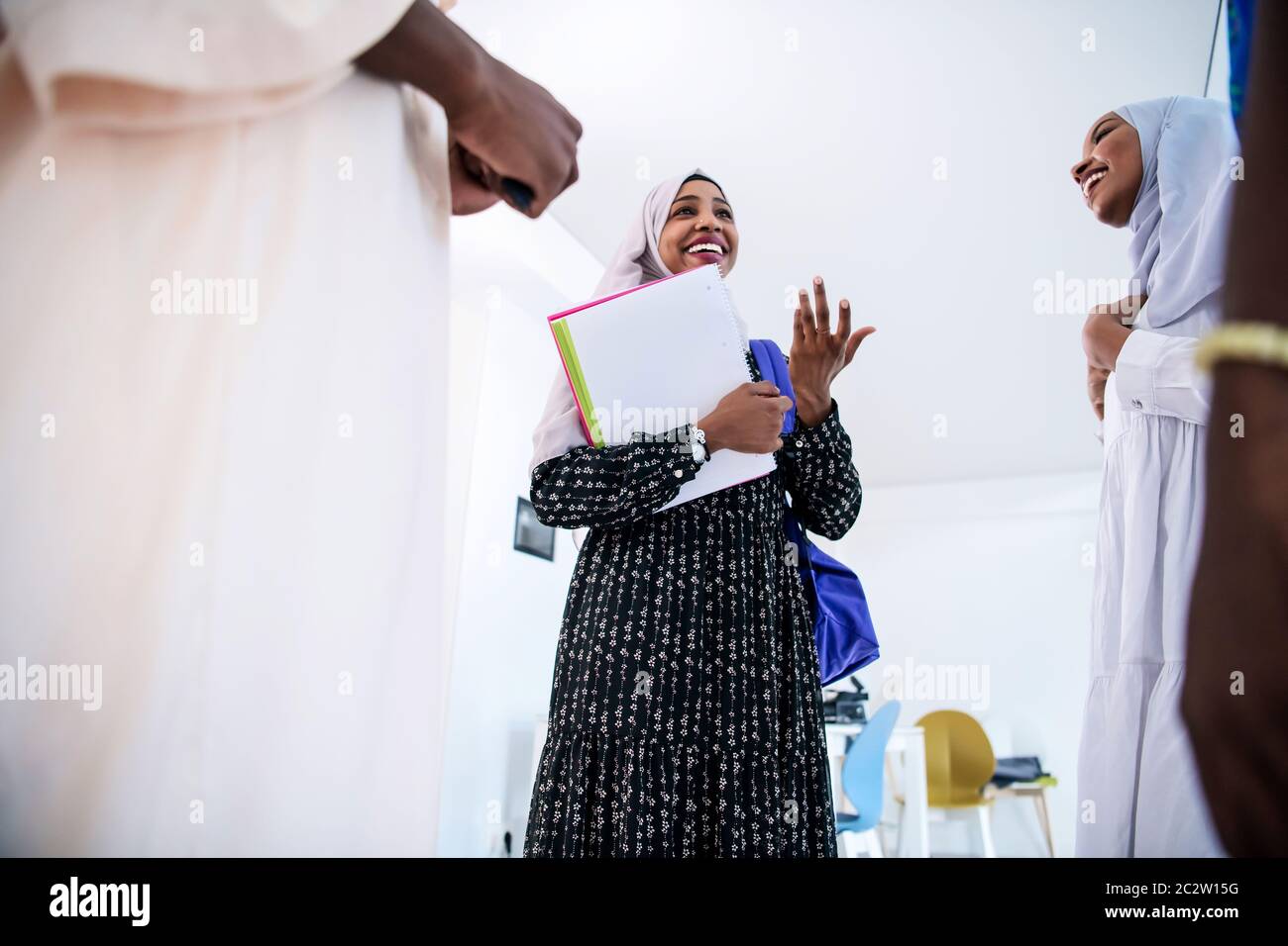 group of happy african students Stock Photo - Alamy